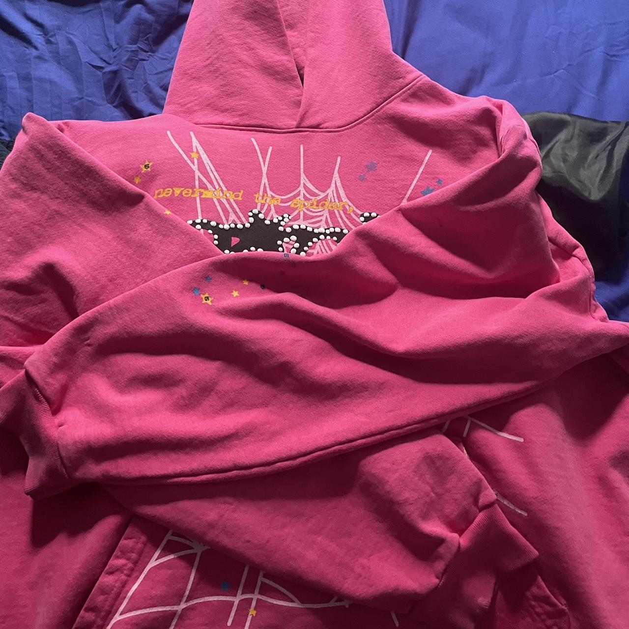 Pink Spider Hoodie - Depop