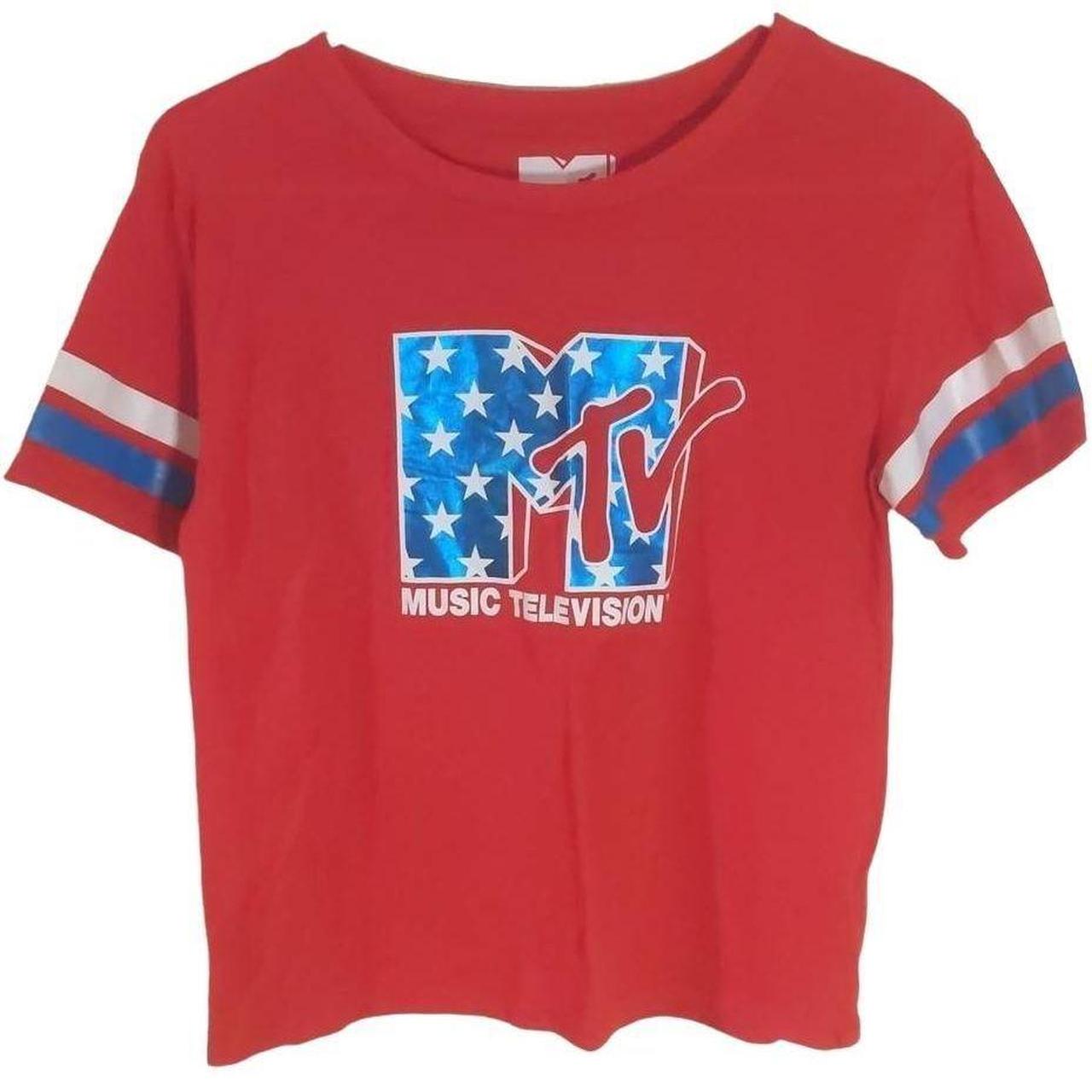 Women's Red and Blue T-shirt | Depop