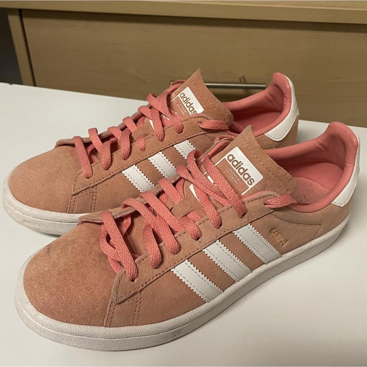 Cute pink Adidas Campus Trainers!! I think these... - Depop