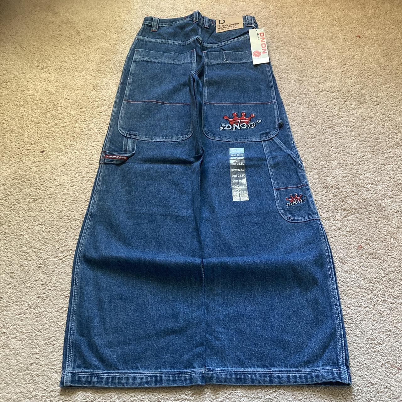 JNCO Style DNON Jeans Wide Leg Low Pocket Carpenter... - Depop