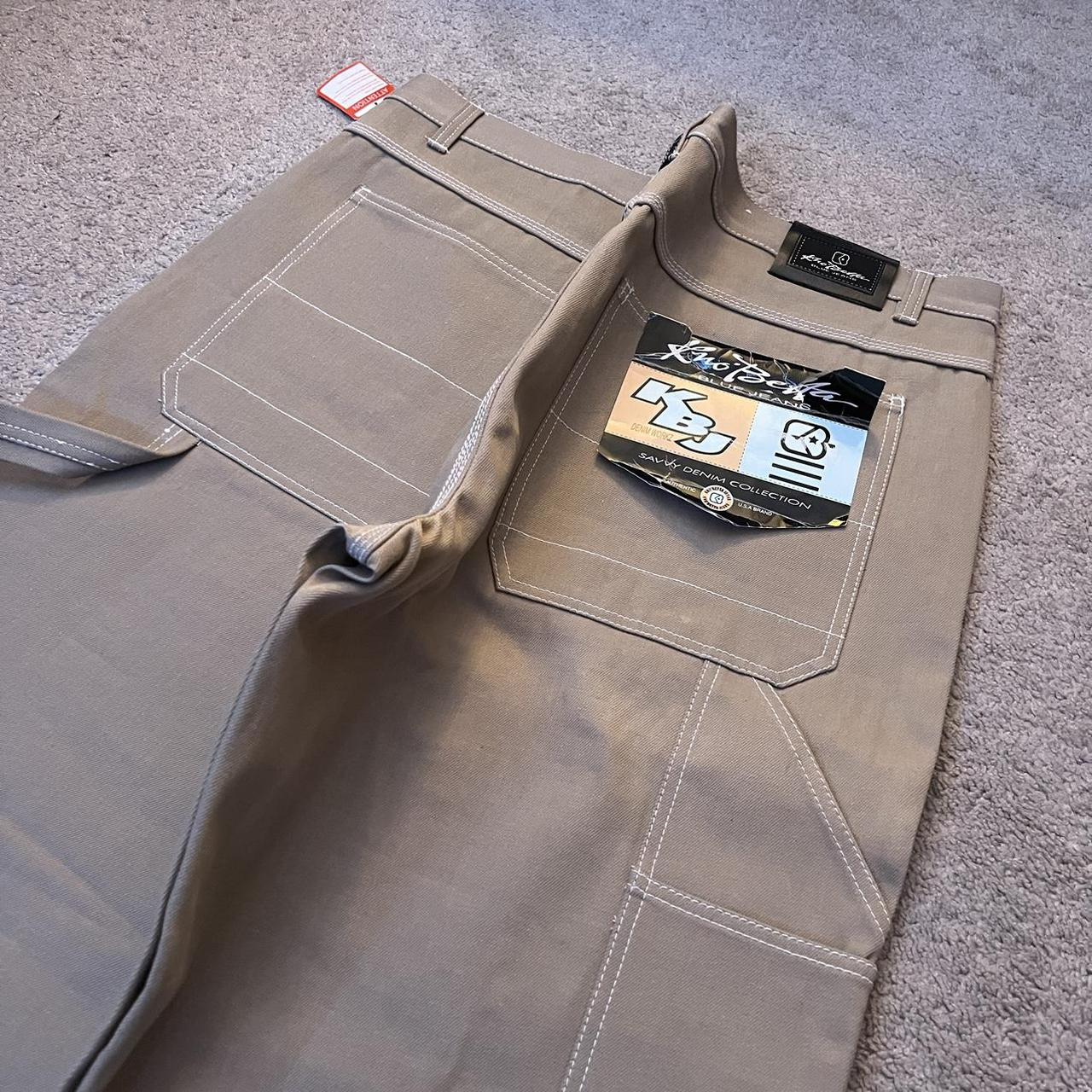 Vintage JNCO Style Knobetta Jeans Tan Baggy Fit Wide... - Depop