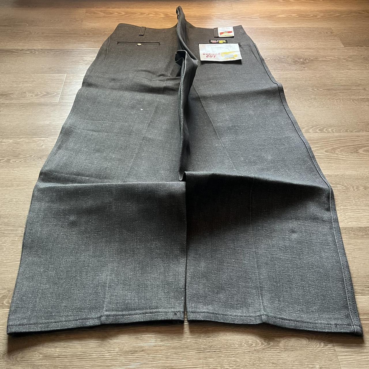 RARE Vintage Ben Davis Gorilla Cut Denim Jeans Grey... - Depop