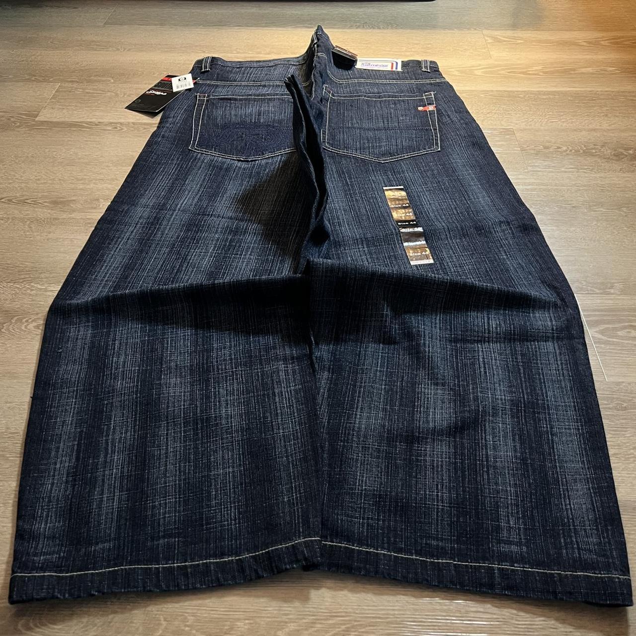 Vintage Southpole Red Tab Jeans Embroidered Wide Leg... | Depop