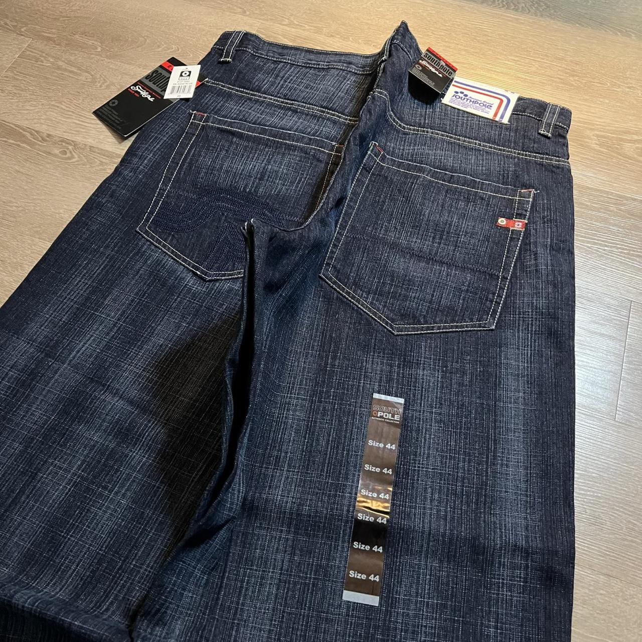 Vintage Southpole Red Tab Jeans Embroidered Wide Leg... | Depop