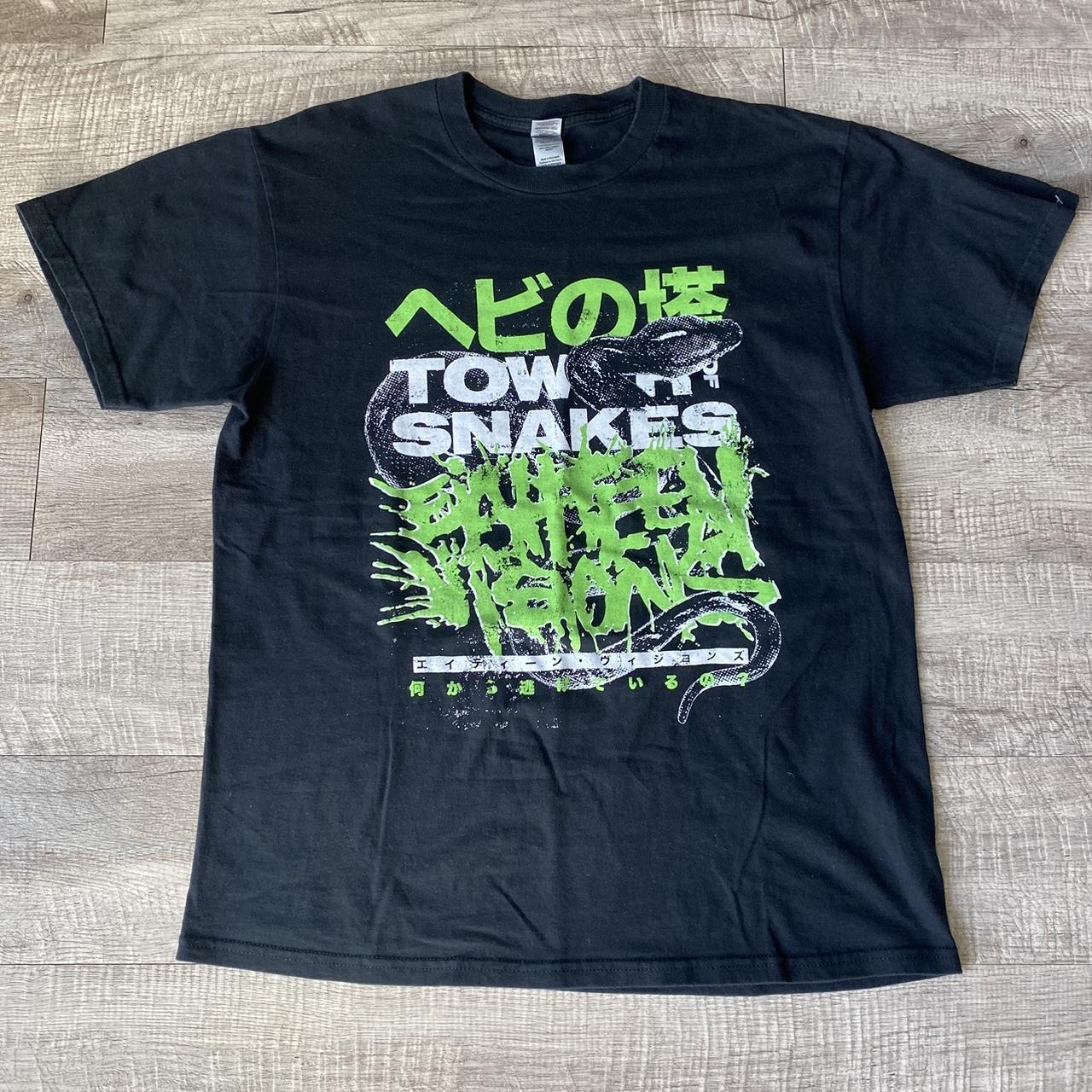 Eighteen Visions: Tower Of Snakes Shirt (Size Large)... - Depop