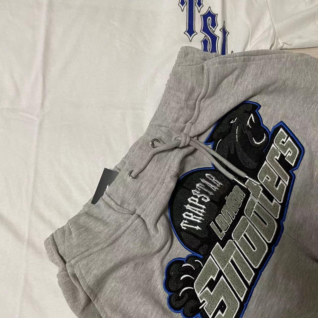 Trapstar Men's Grey and White Shorts | Depop