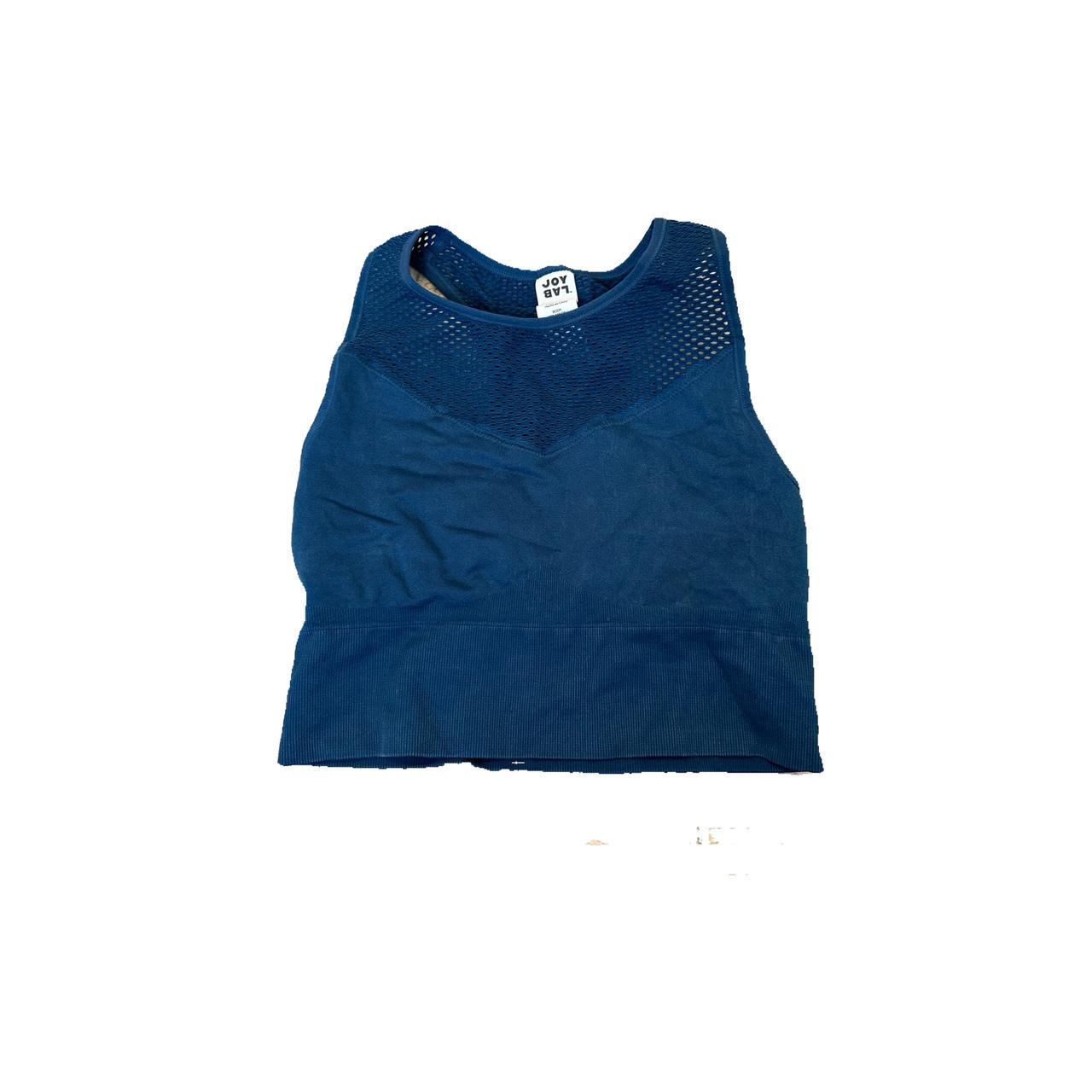Dark blue workout top barely worn size small - Depop