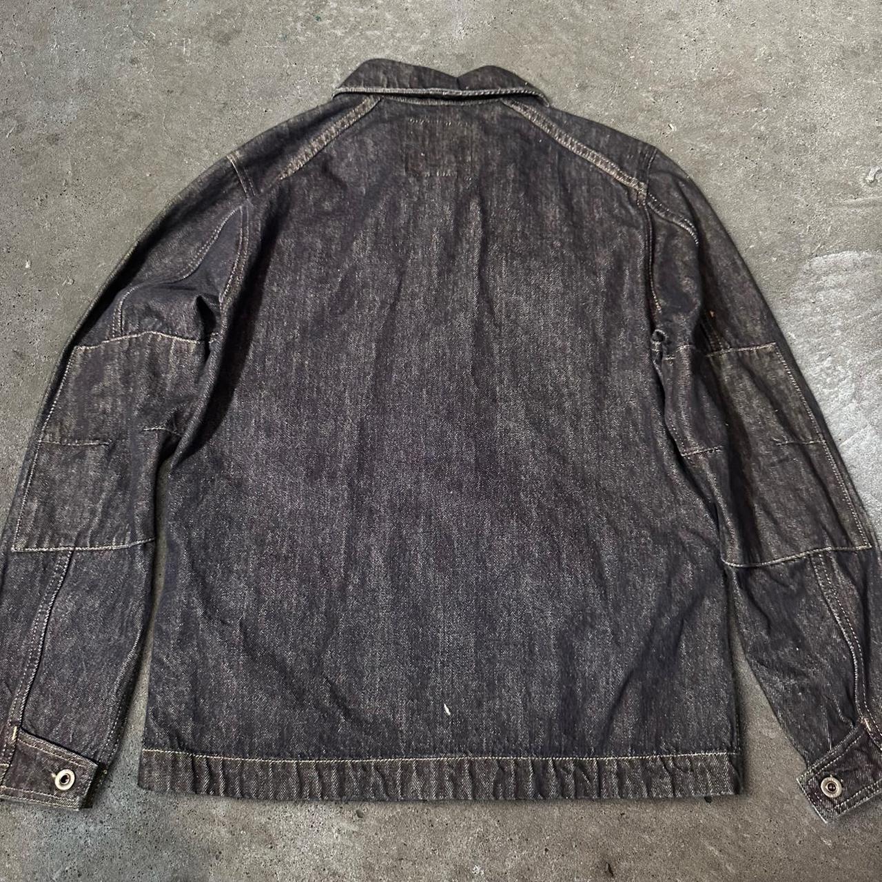 G-STAR RAW Dark indigo raw denim utility jacket with... | Depop