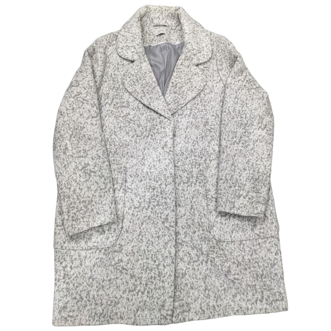 Grey fleck wool look coat from George. Lovely... - Depop