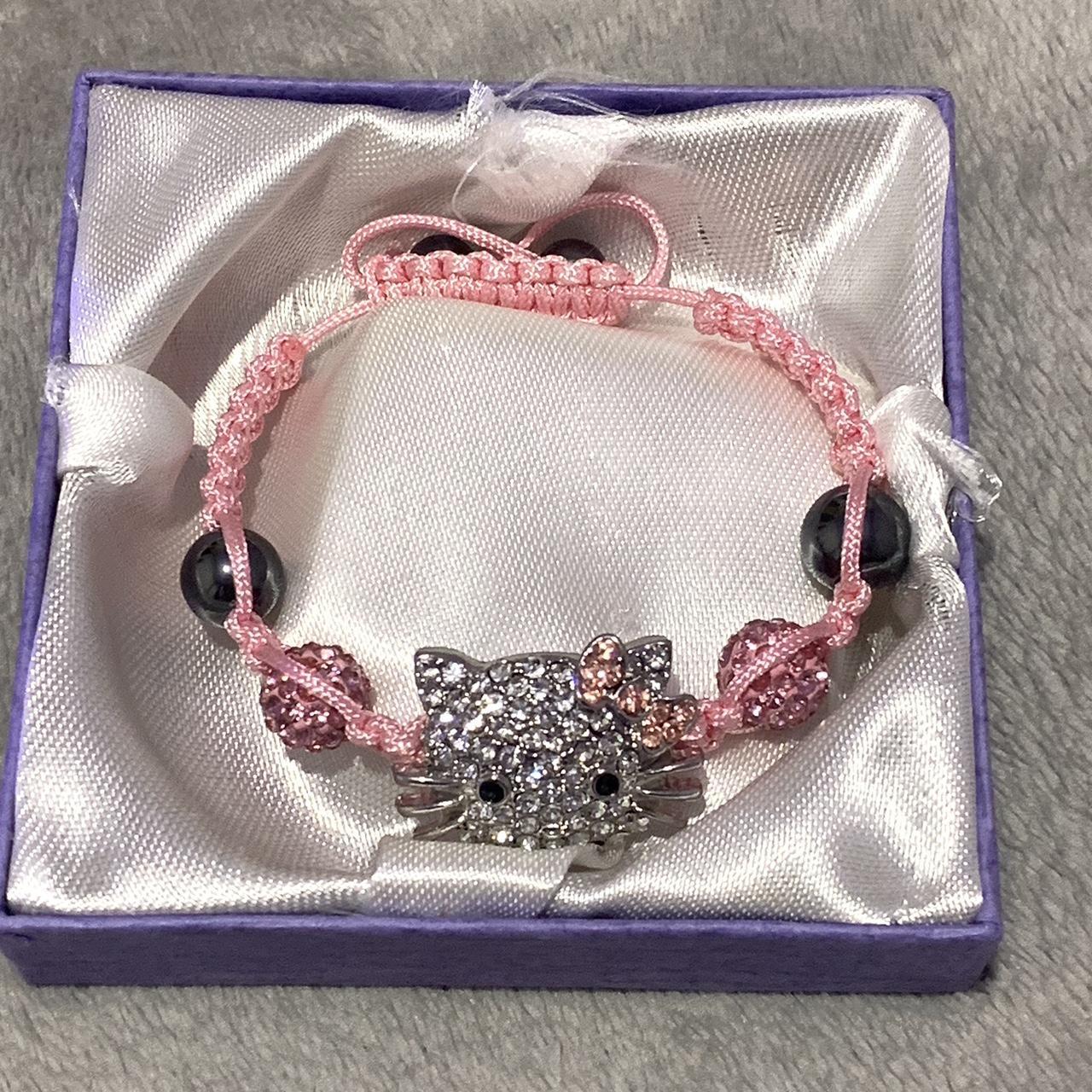 - Pink Hello Kitty String Bracelet - cute and... - Depop