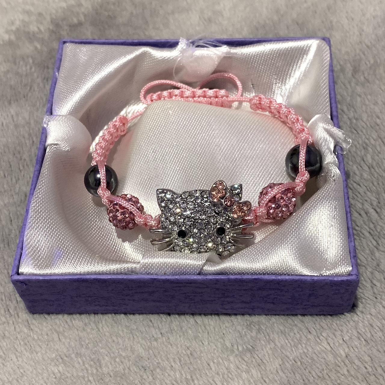 - Pink Hello Kitty String Bracelet - cute and... - Depop