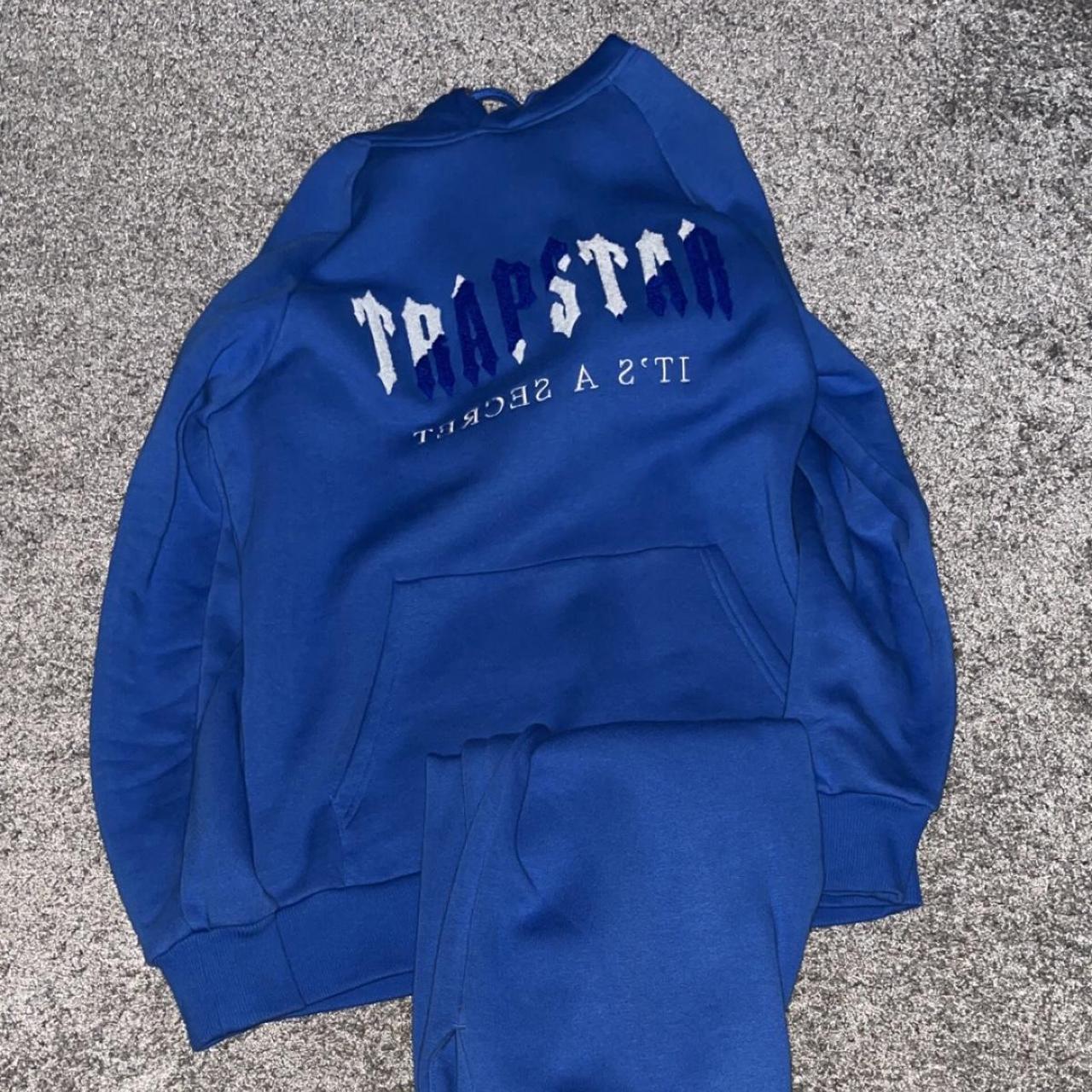Blue trapstar tracksuit Worn a couple times- still... - Depop