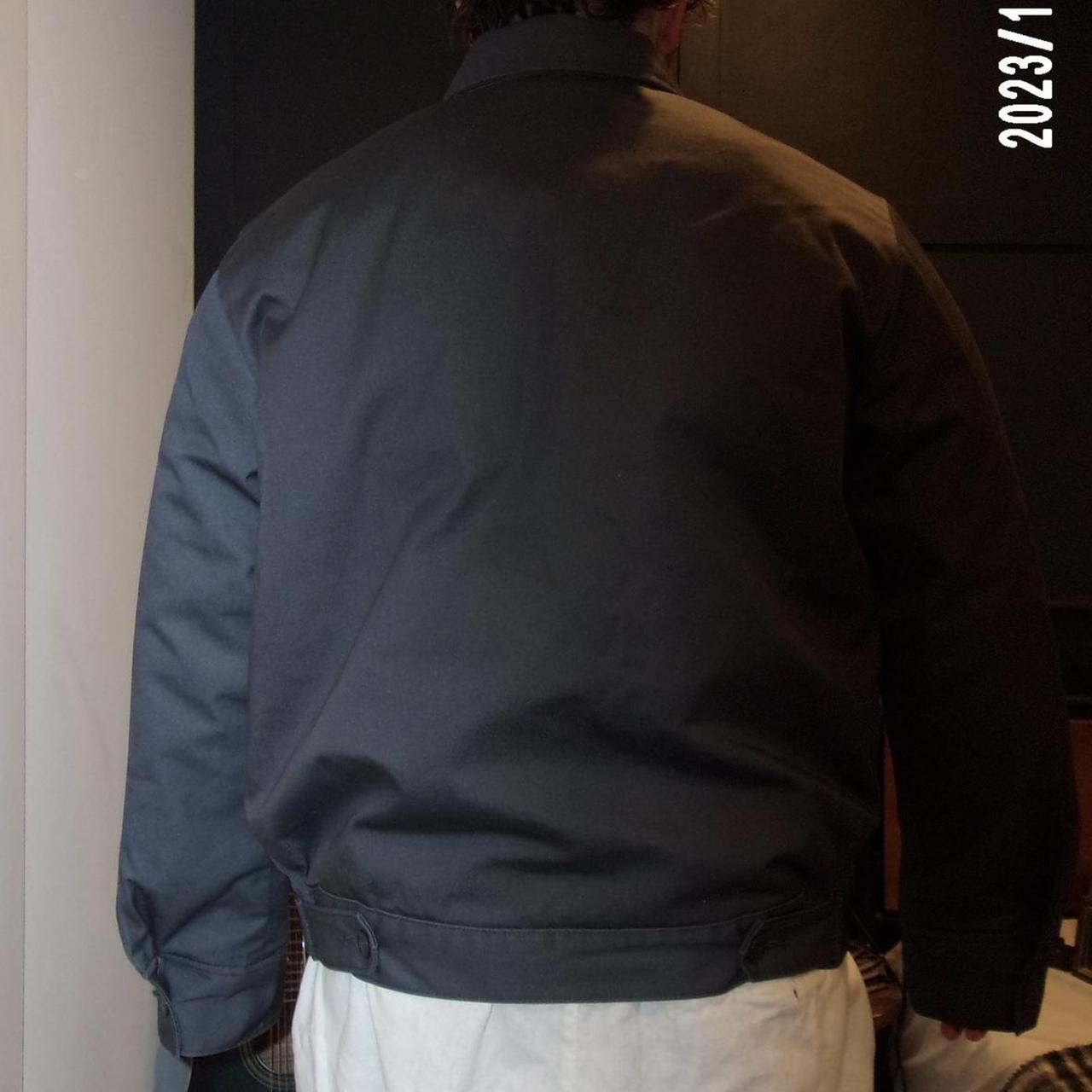 Dickies grey work jacket, labeled large but fits... - Depop