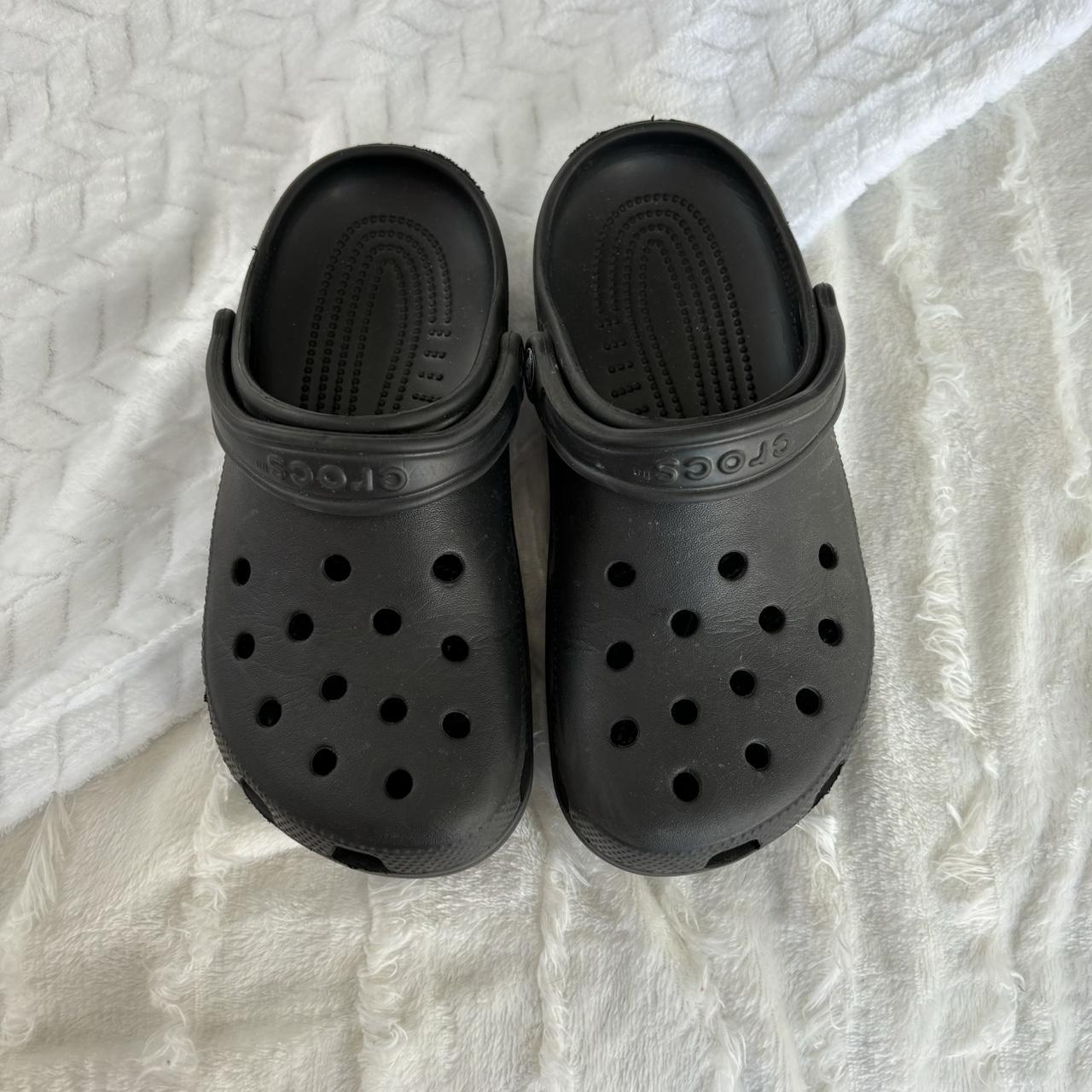 crocs size 6 black - Depop