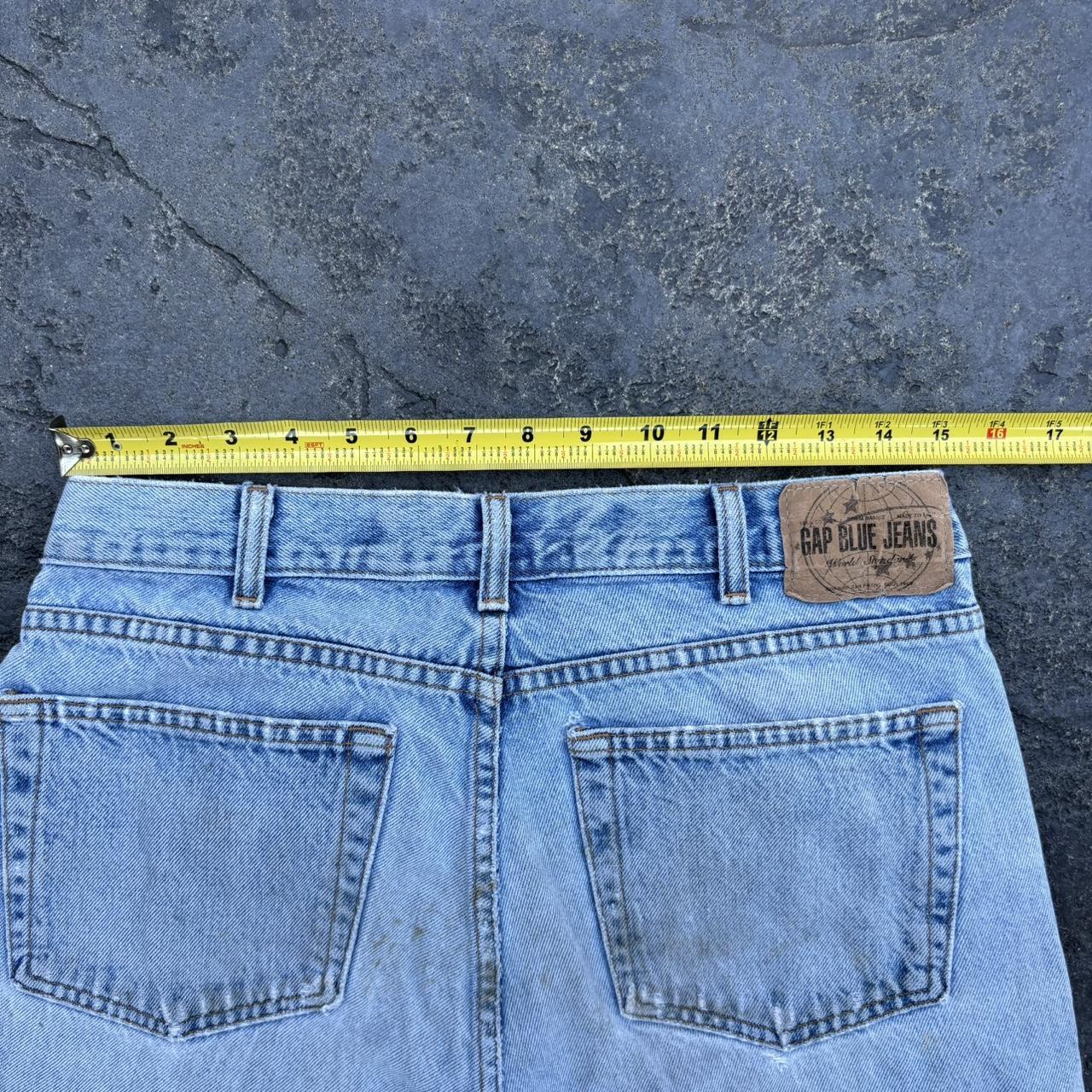 90s GAP baggy denim jorts tagged 33x36 / measured... - Depop