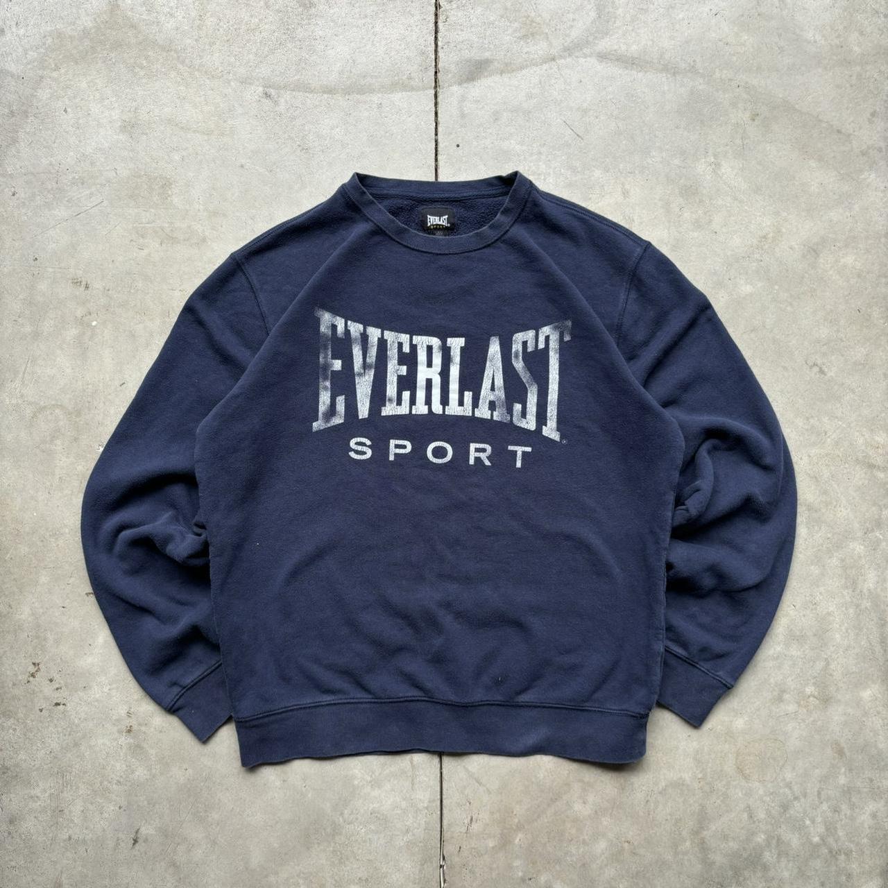 Y2K everlast sports wear crewneck tagged M: 22” x... - Depop