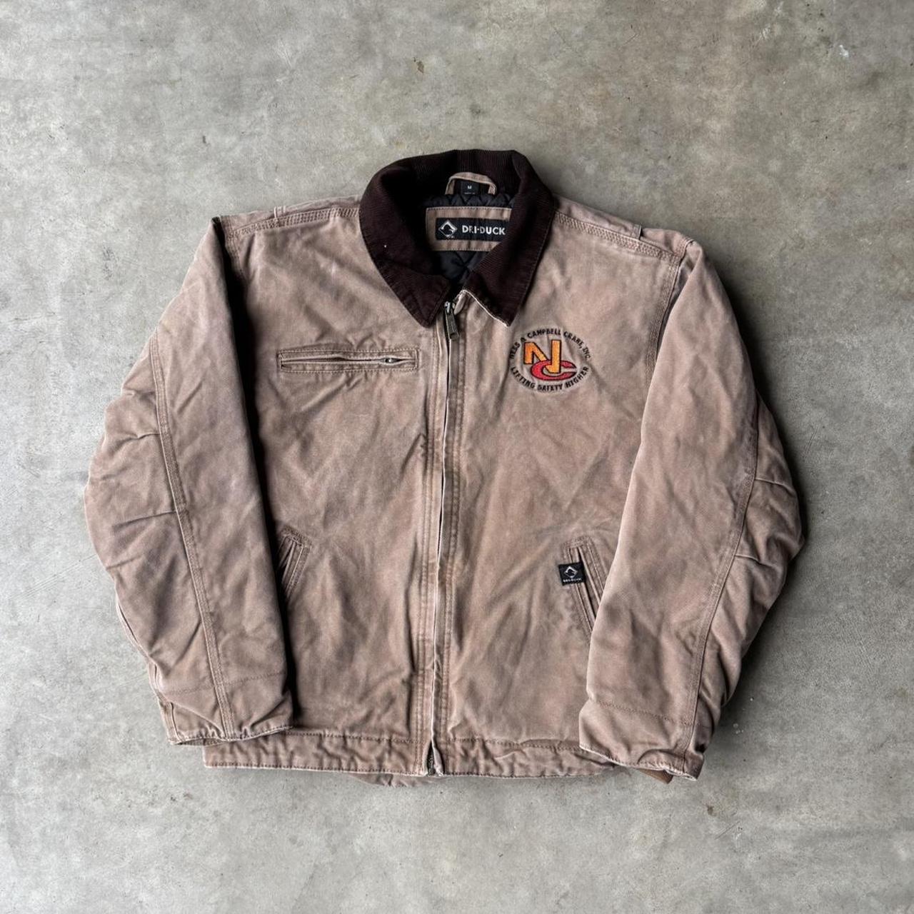Y2K vintage carhartt J97 brown detriot style dri... | Depop