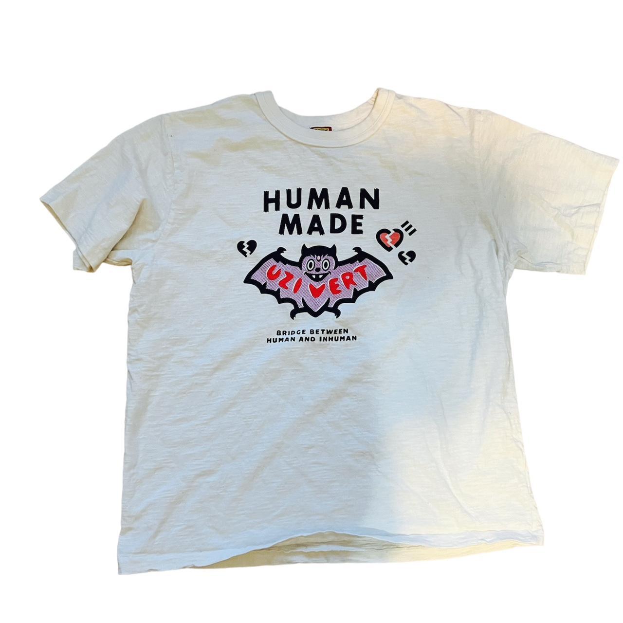 Human Made Men's White and Red T-shirt | Depop