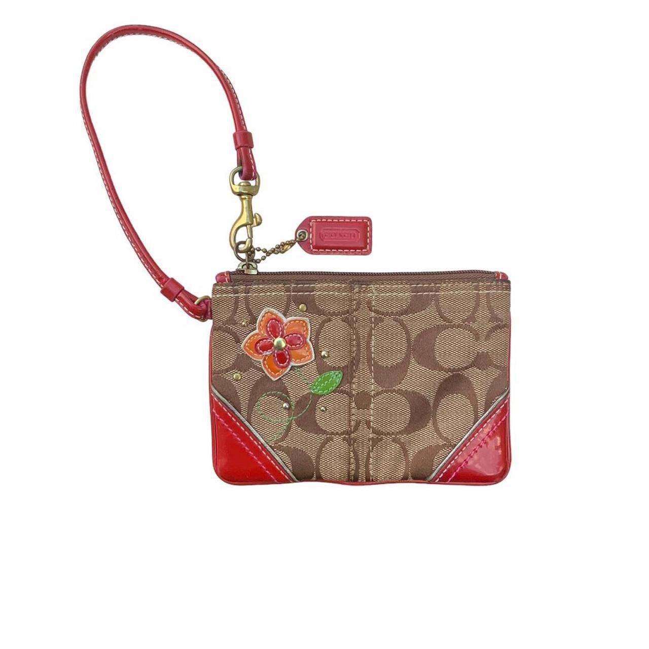 Authentic Coach Monogram Mini Hand Bag / Clutch .... - Depop