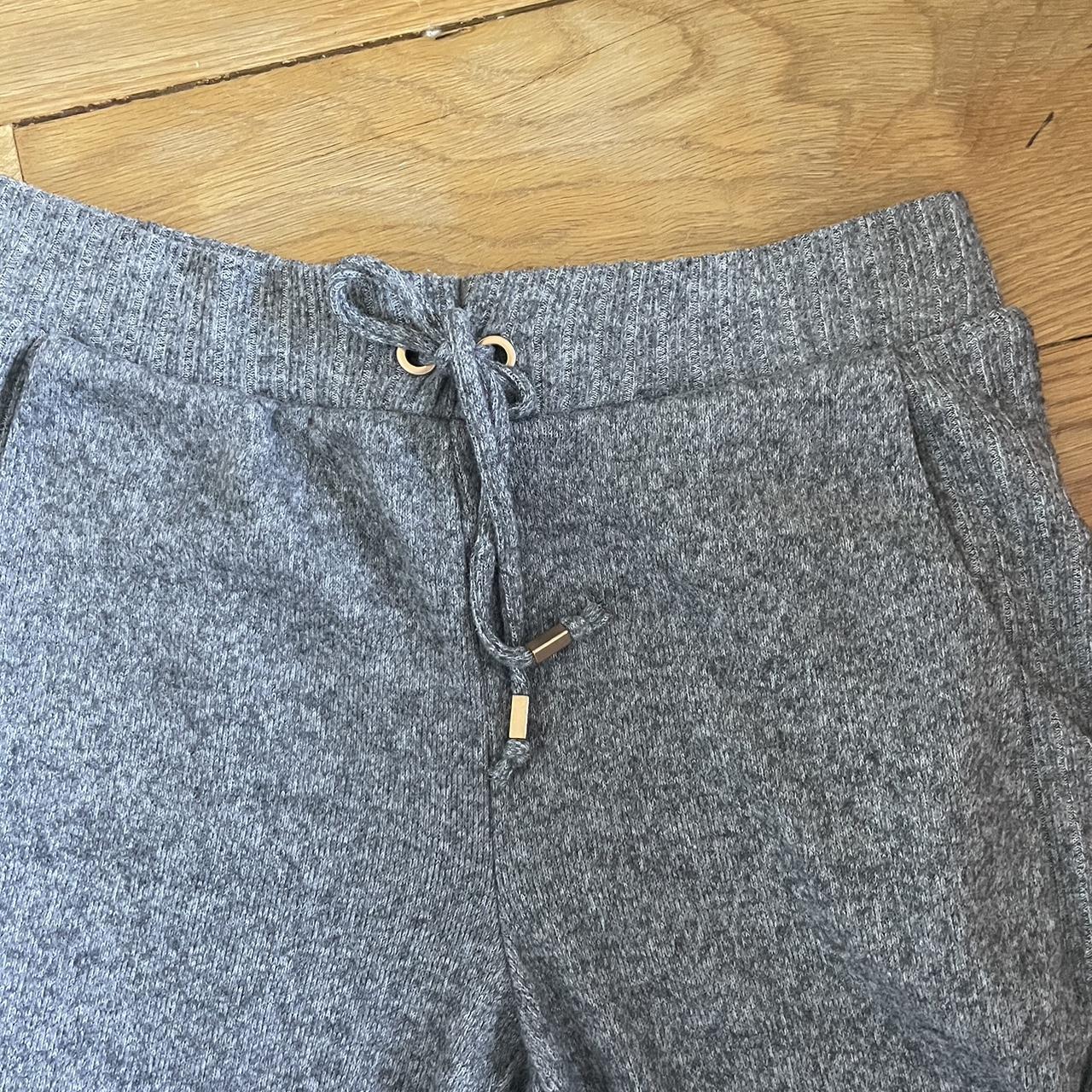 super comfy knit dark grey trackies. worn a few... | Depop