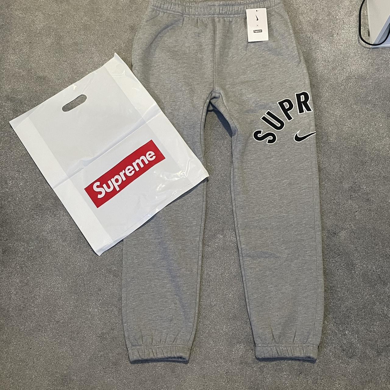 Nike X supreme arc joggers grey Brand new with tags... - Depop