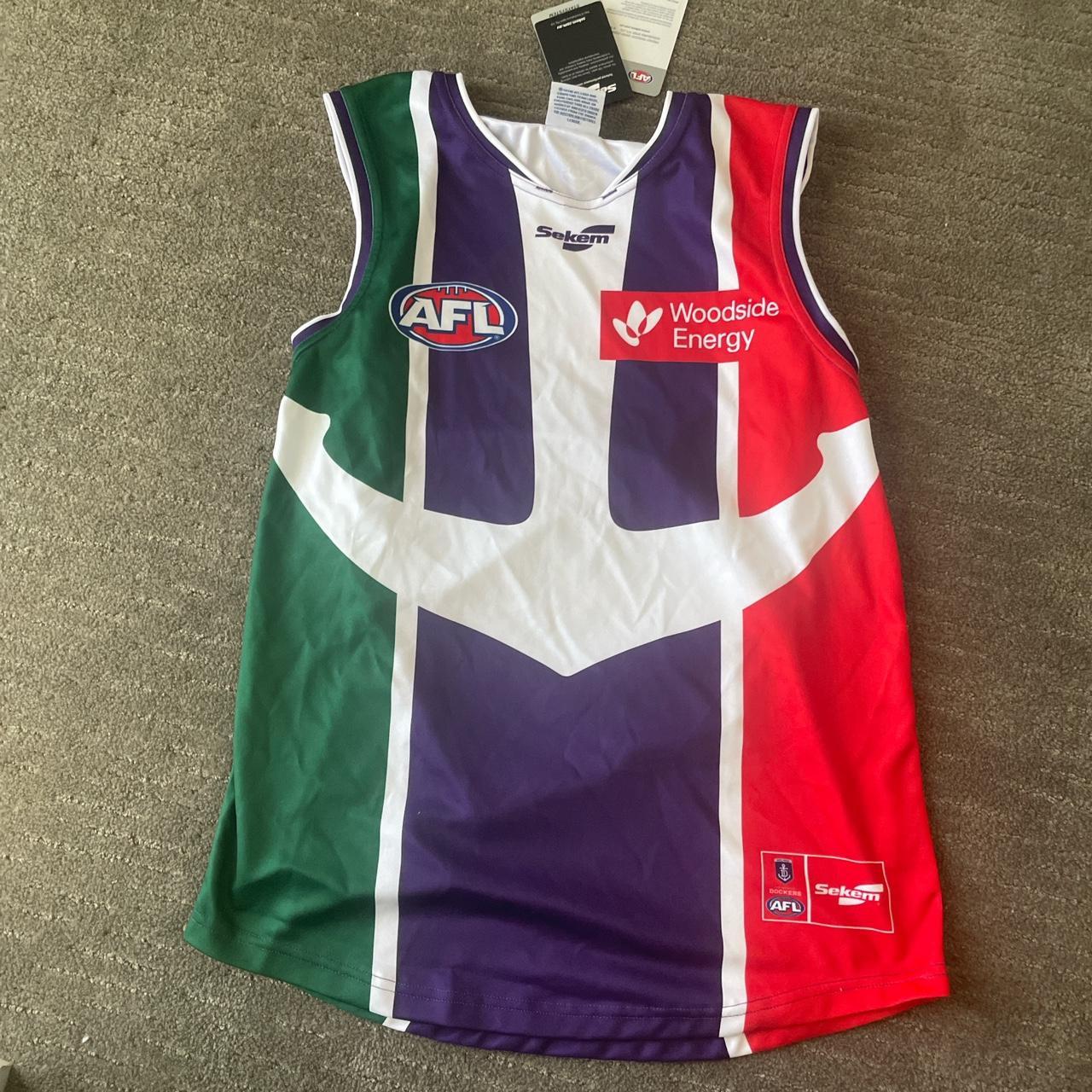 Retro freo dockers jersey top TAKING OFFERS ️‍🔥 Not... - Depop
