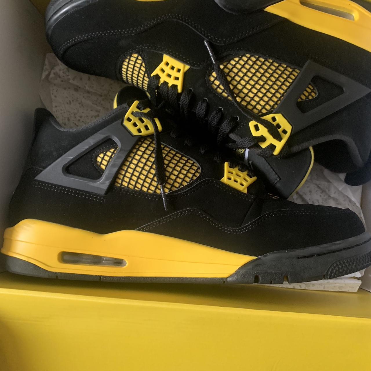 Jordan 4 yellow thunders 2023 Been worn 3... - Depop