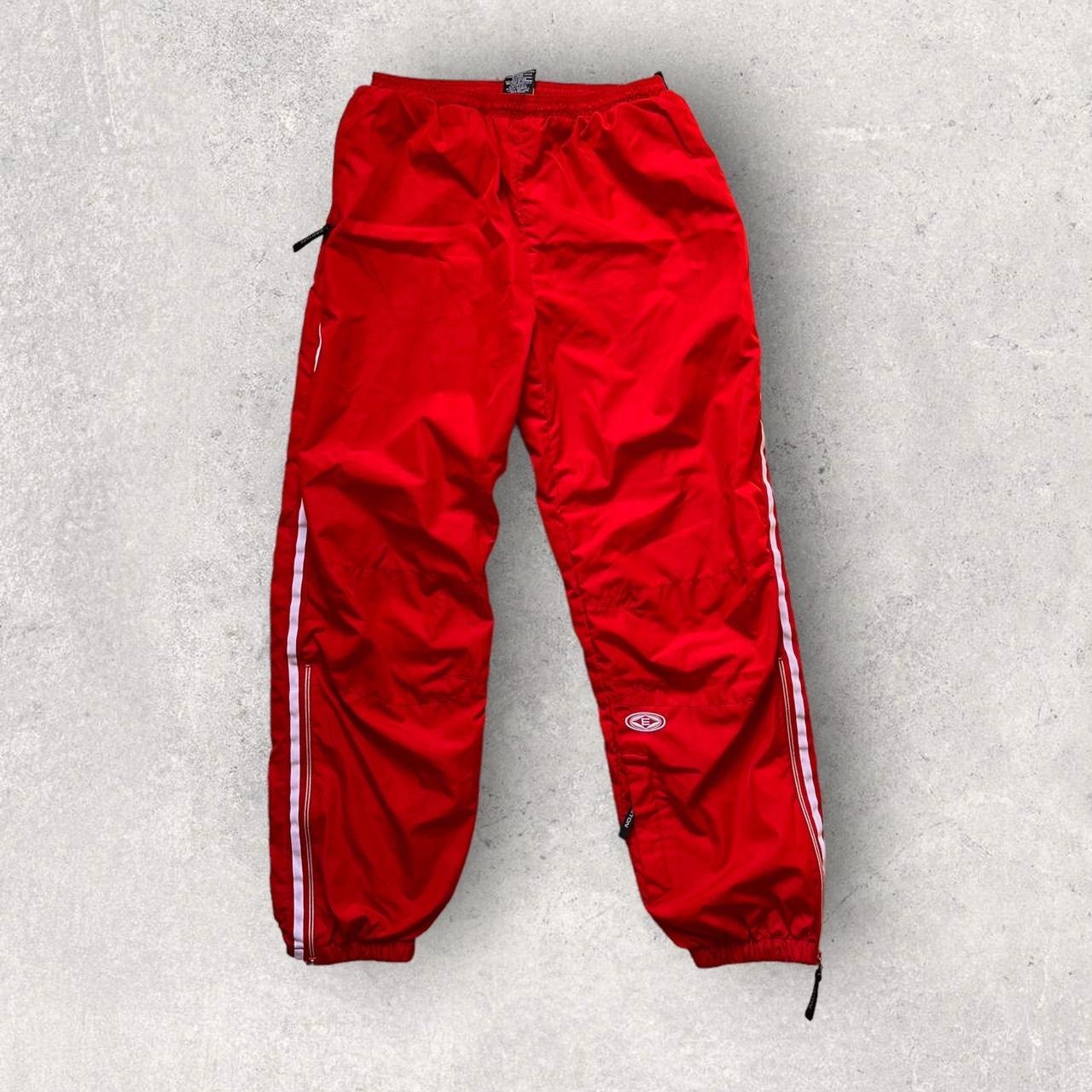 Reclaimed Vintage Men's Red Joggers-tracksuits | Depop