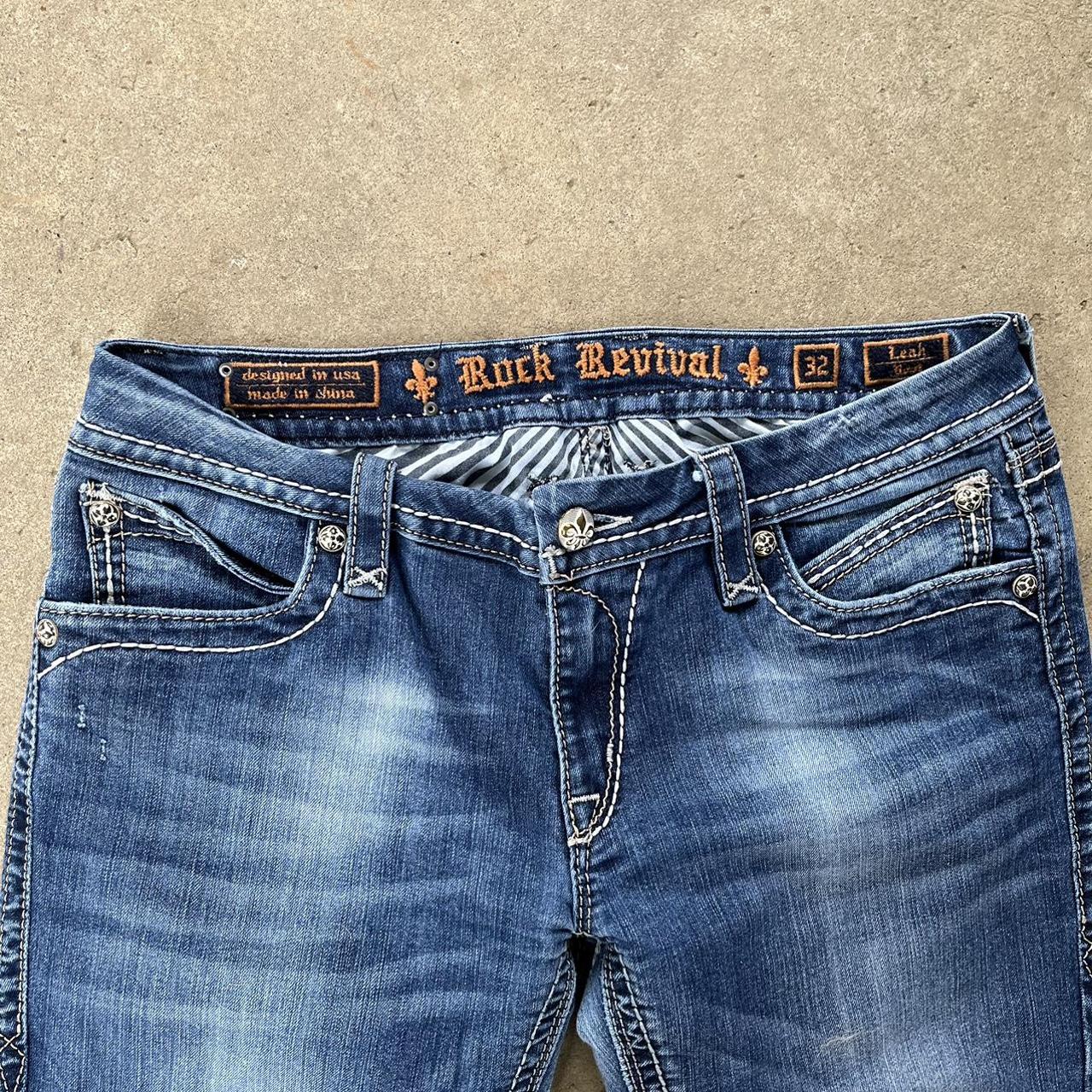 rock revival cross affliction denim size 34 dope... - Depop
