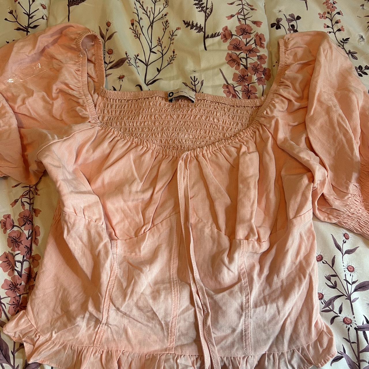 So- Pink frilly top! - Depop