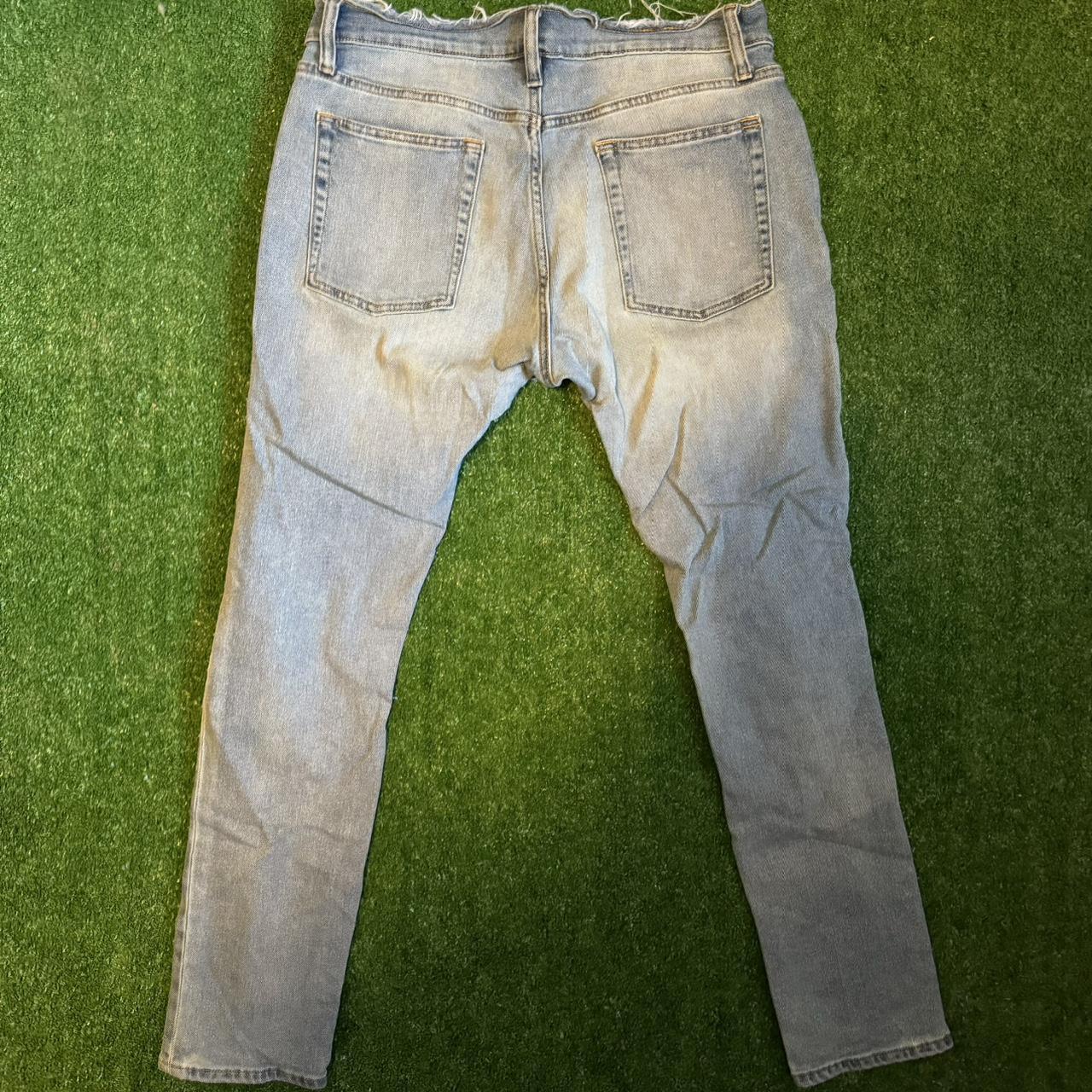 Le WuZ Studios Custom Denim Skinny Jeans Size 34W... | Depop