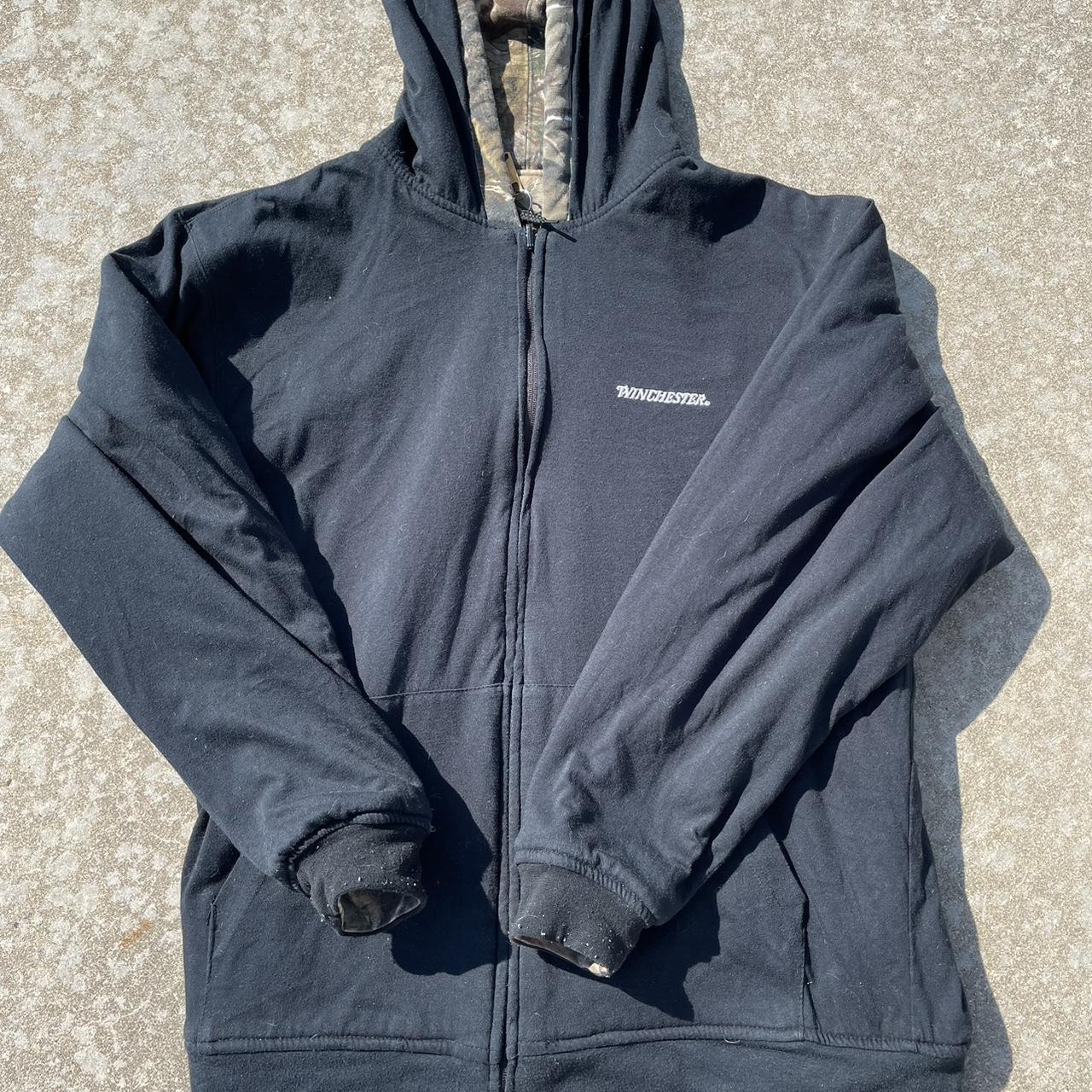 vintage real tree camo reversible hoodie size... - Depop