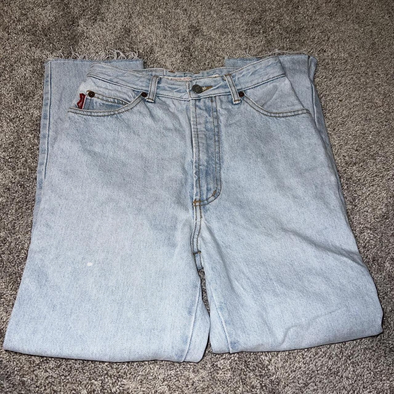 BONGO Women's Navy and Blue Jeans | Depop