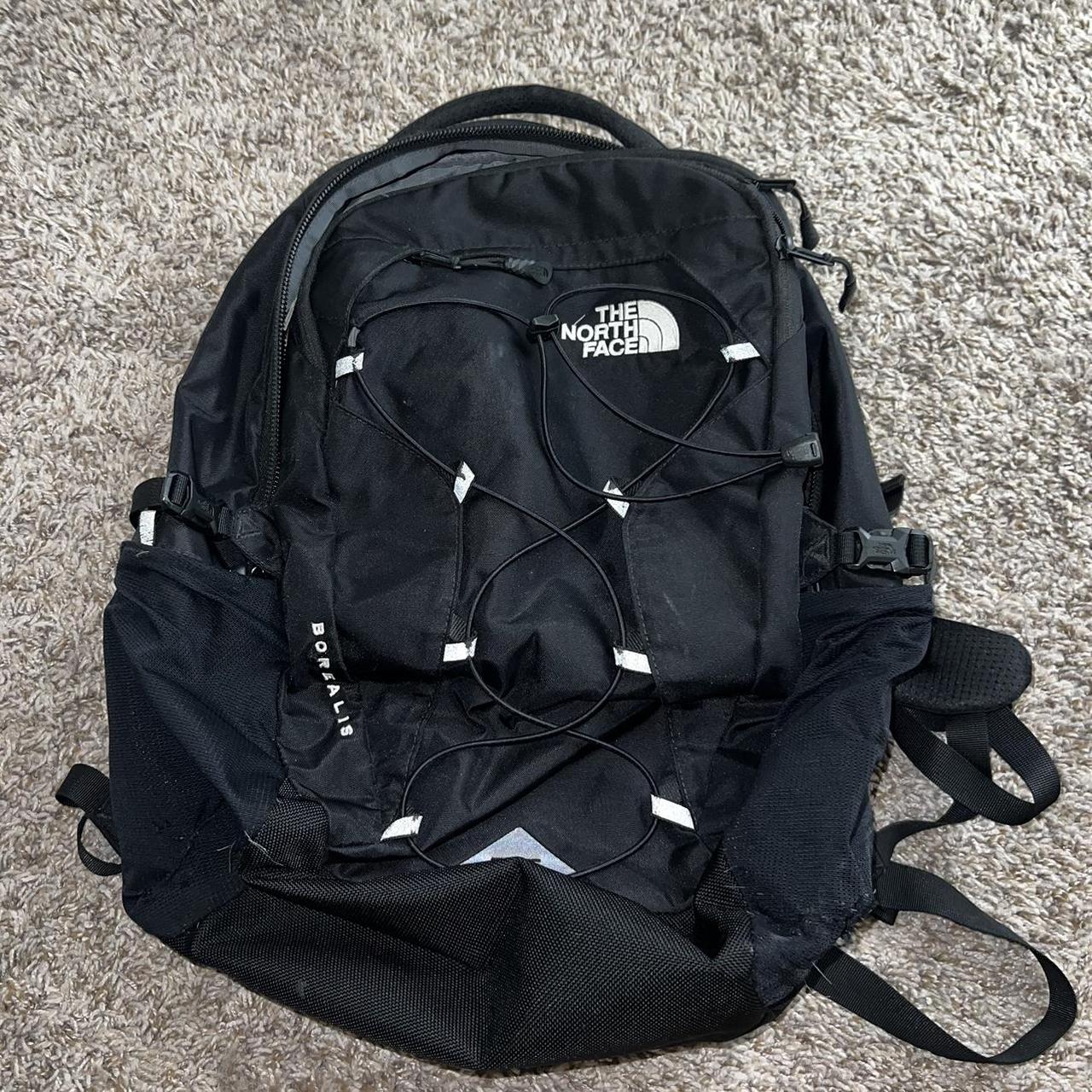 Black normal size north face backpack. It has some... - Depop