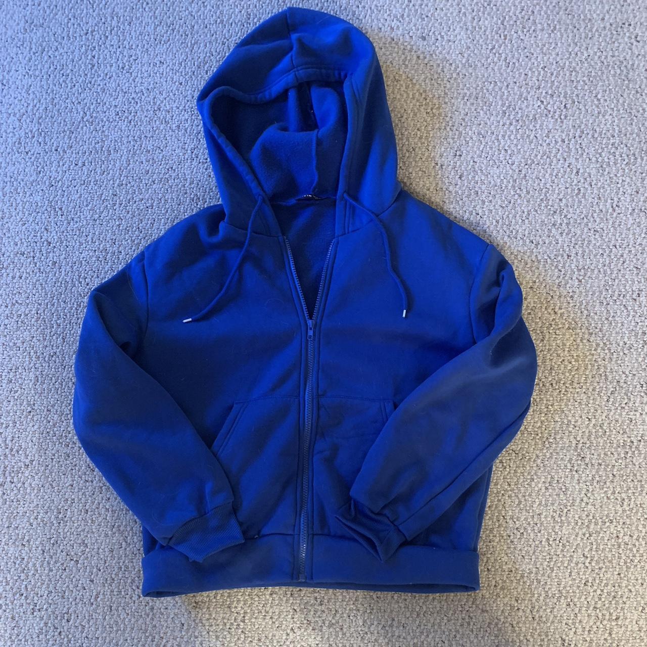Dark blue zip up -from Shein -never worn -no... - Depop