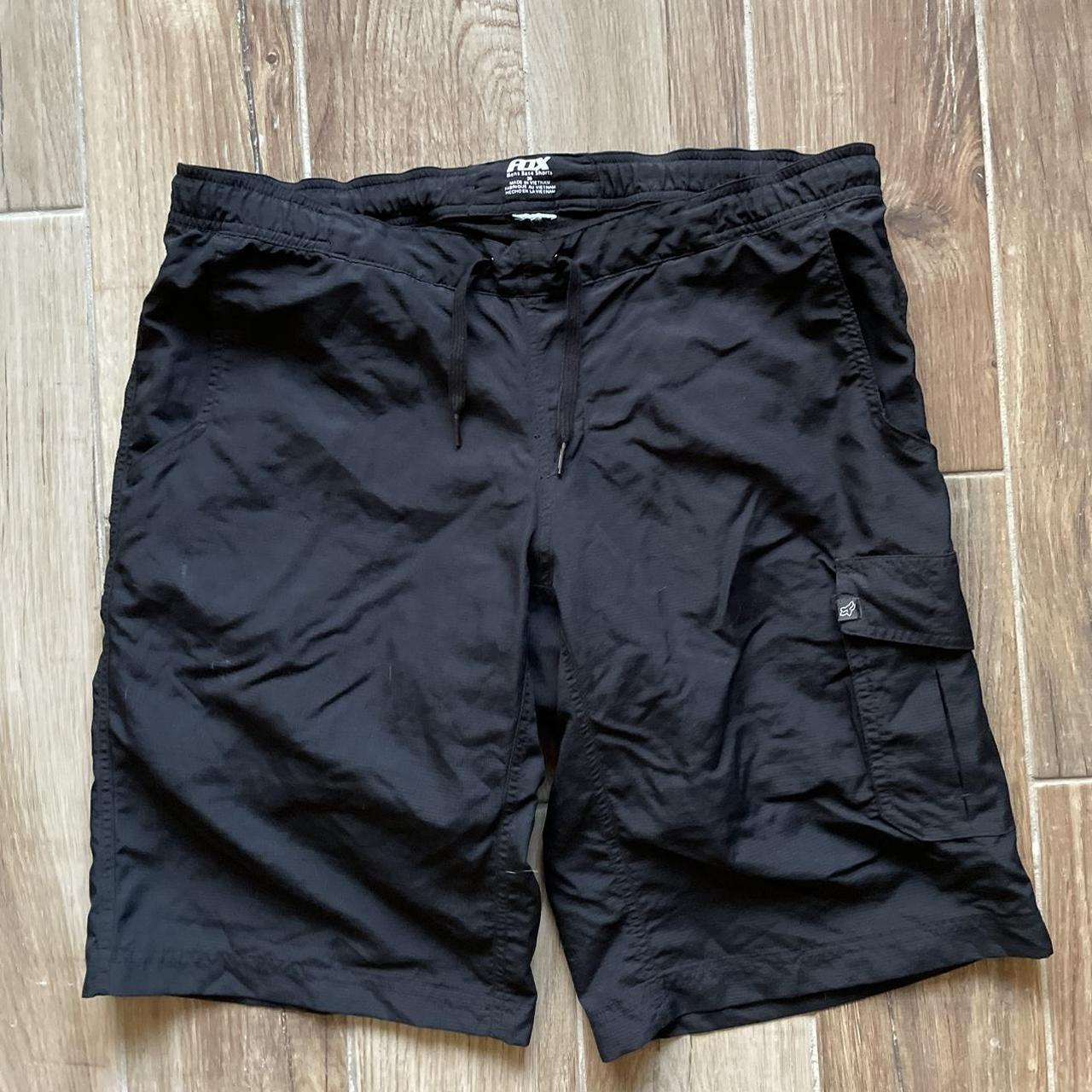 Y2K Fox Racing Dirtbike Mountain Bike Shorts Padded... - Depop