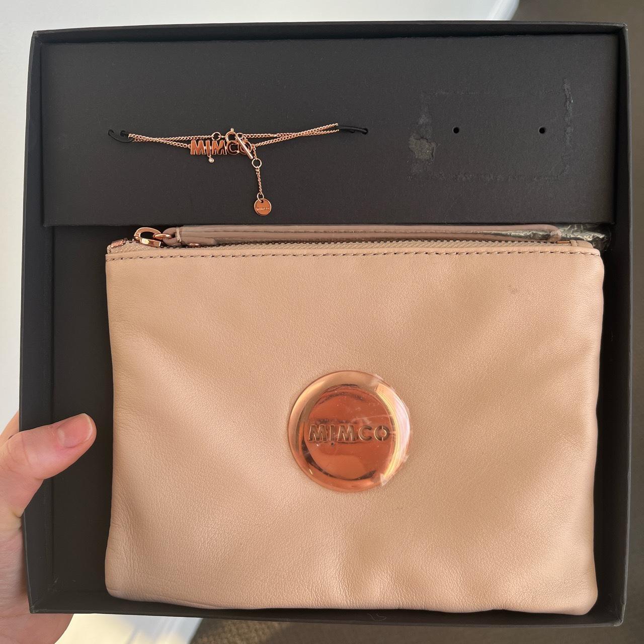 Genuine Mimco bag and bracelet with rose gold... - Depop