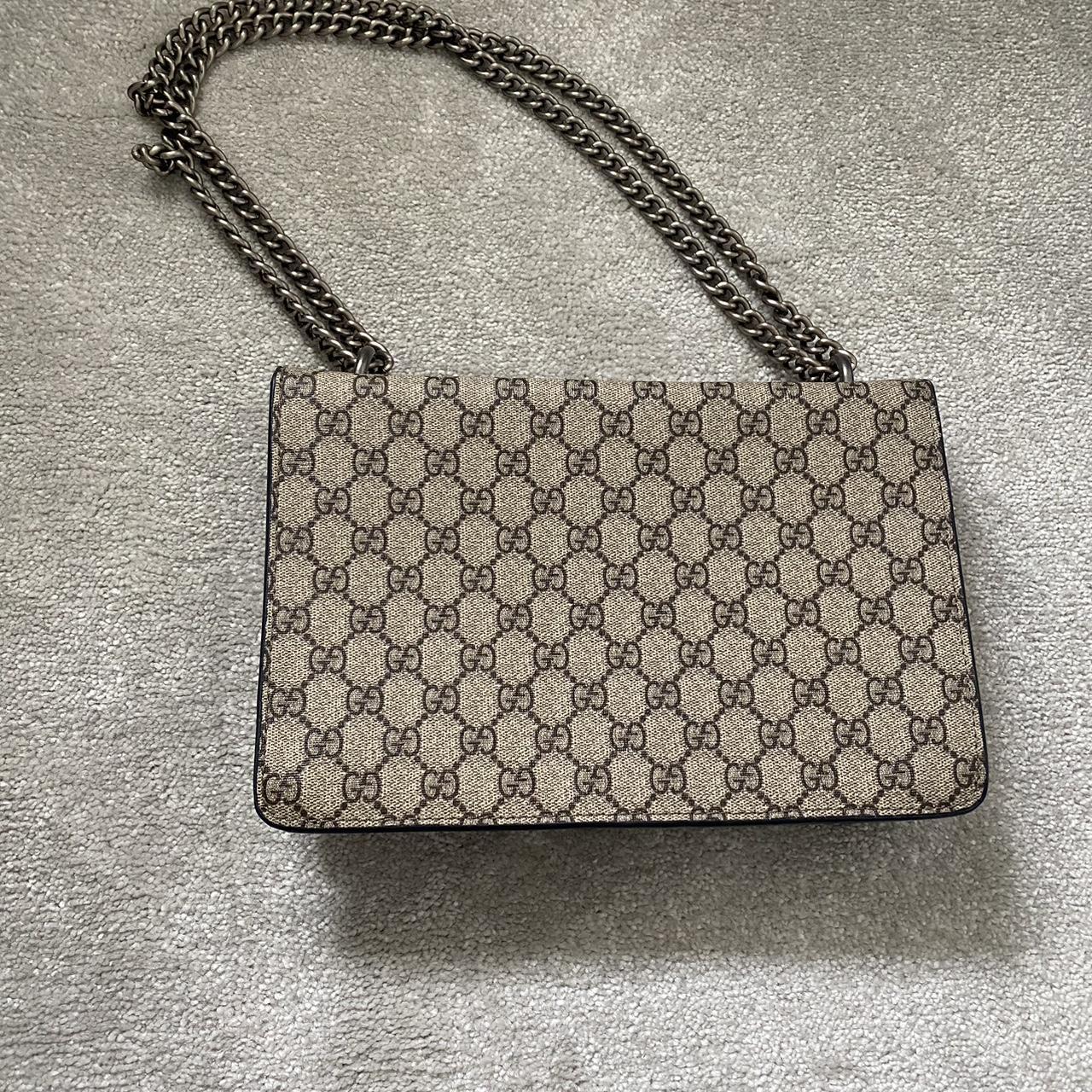Large gg bag with chain strap and red lining Worn once - Depop