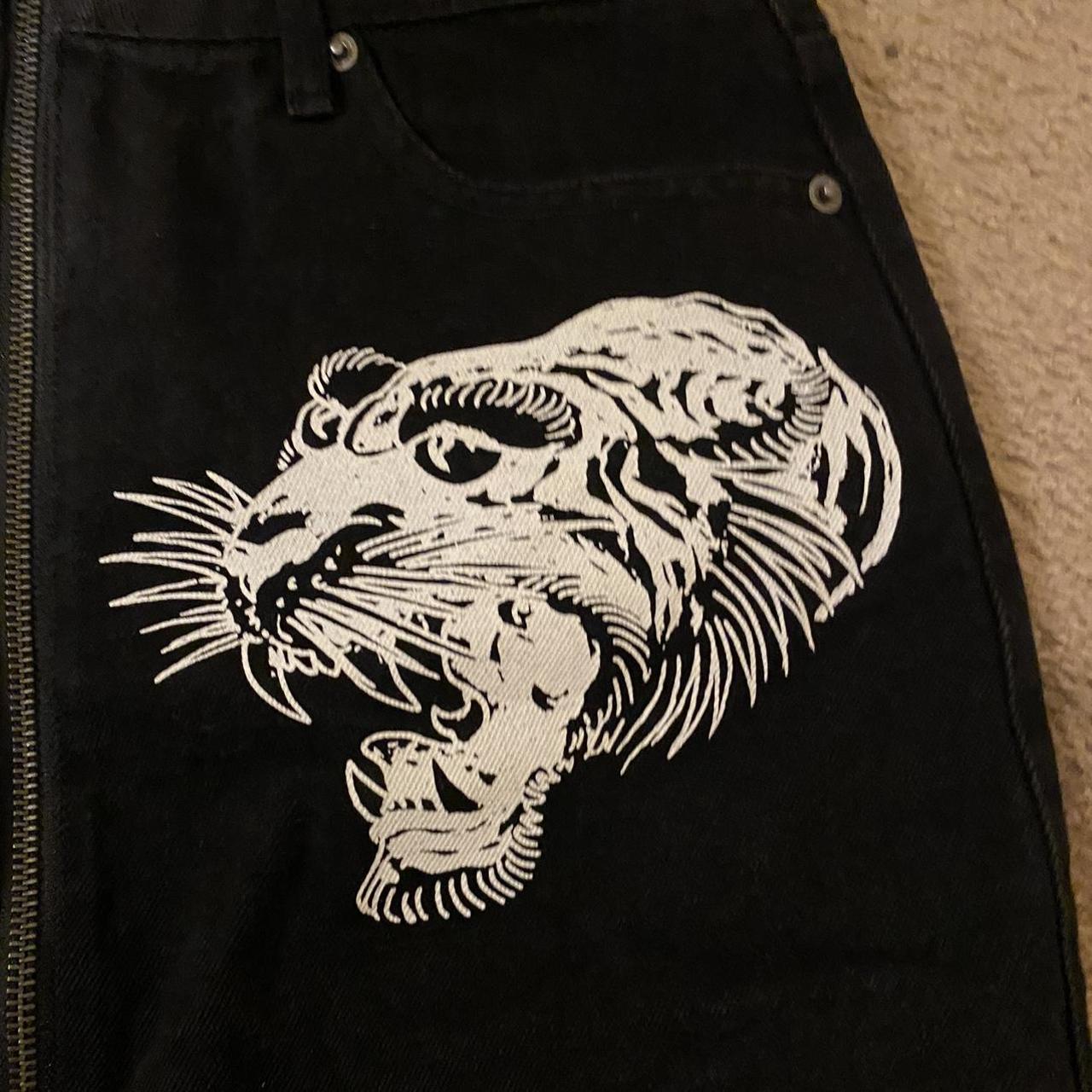 Black Denim Ed Hardy Skirt #edhardy #denim #y2k - Depop