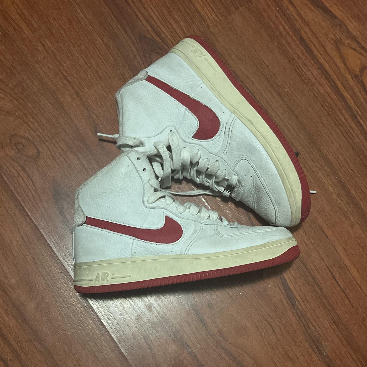 Nike Air Force 1 High AF1 Sculpt Red White size us7 - Depop