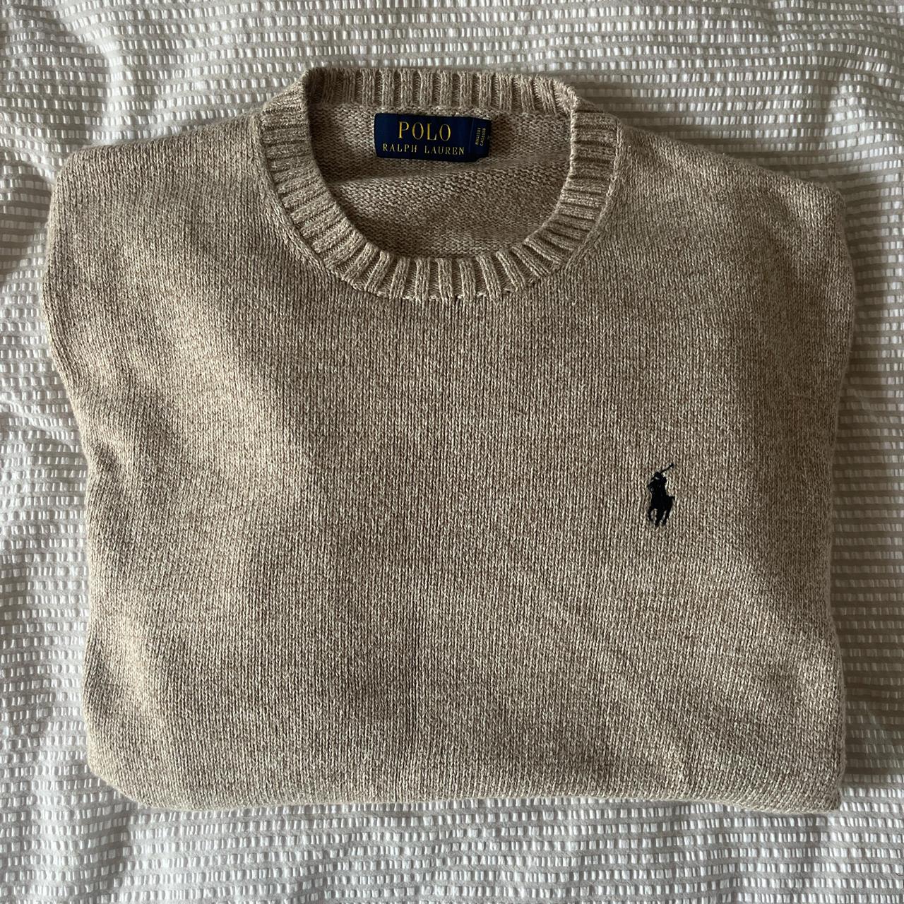 Ralph Lauren beige jumper Material: 100%... | Depop