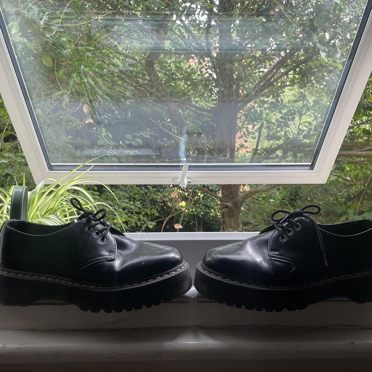 1461 Quad Smooth leather Doc Martin Platform... - Depop