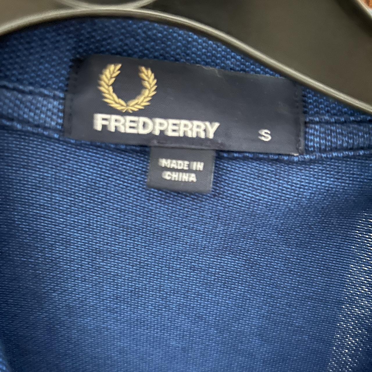 fred perry blue polo shirt. very good tshirt for any... - Depop