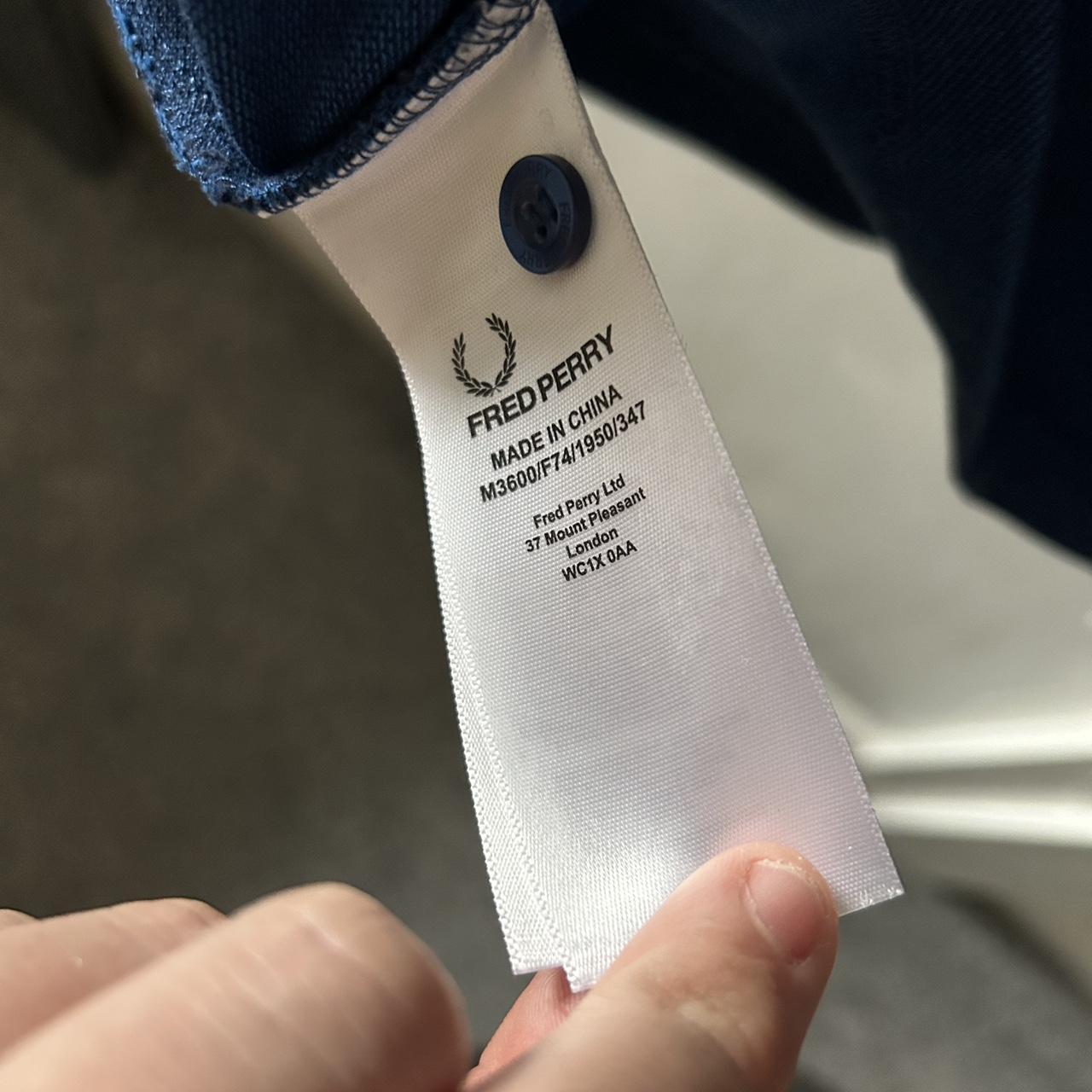 fred perry blue polo shirt. very good tshirt for any... - Depop