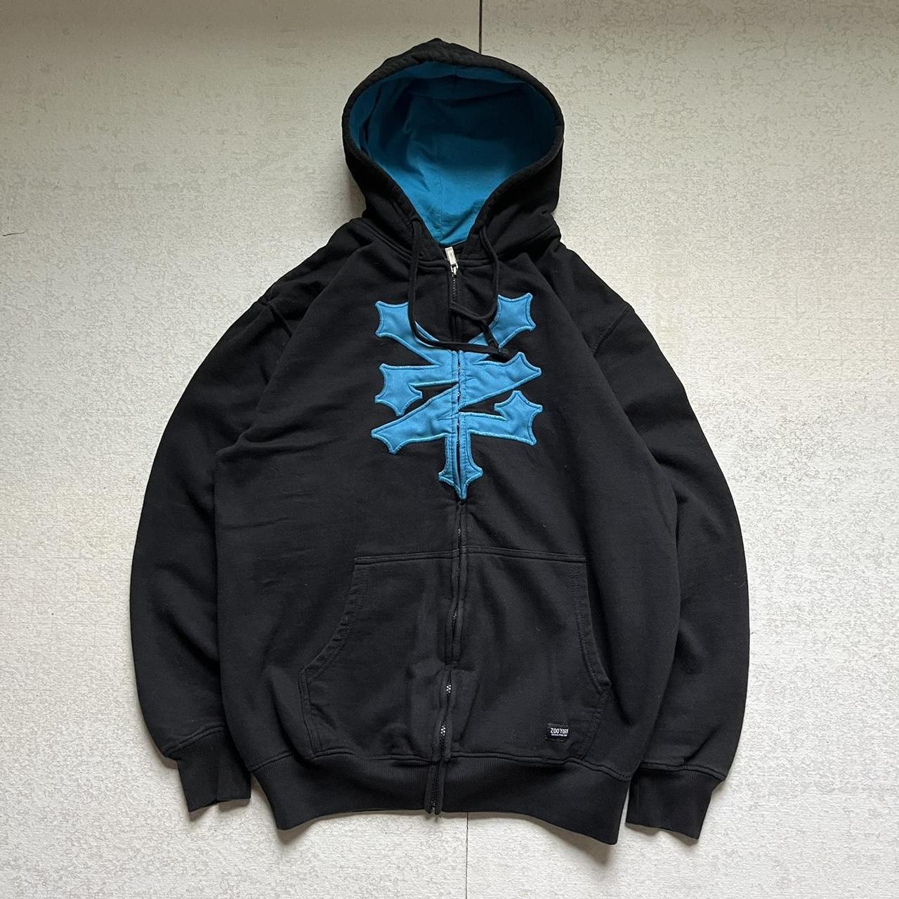 Zoo York y2k zip up hoodie. Great condition, no... - Depop