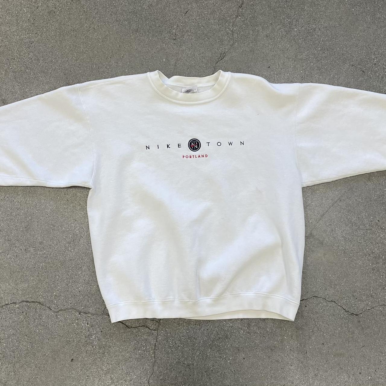 Niketown Vintage Nike Portland Oregon 90s Crewneck... | Depop