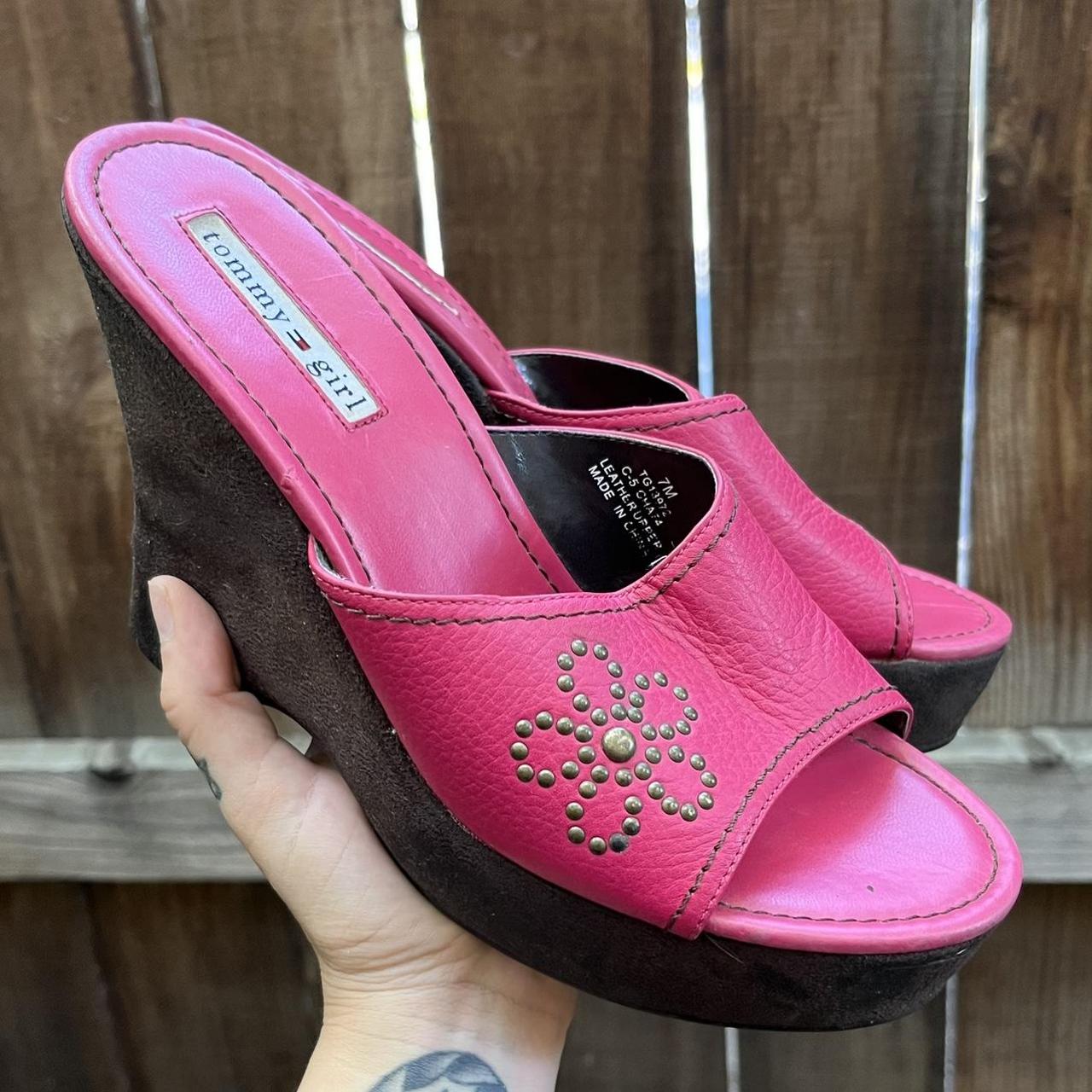 Y2K Tommy Girl Platform Wedges Size: 7 #90s #y2k... - Depop