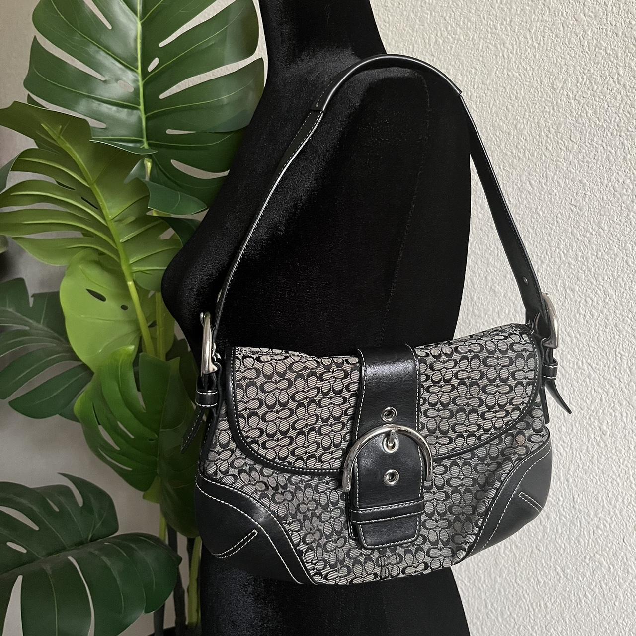 Vintage Coach Soho Signature Flap Bag 6818 Signature... - Depop