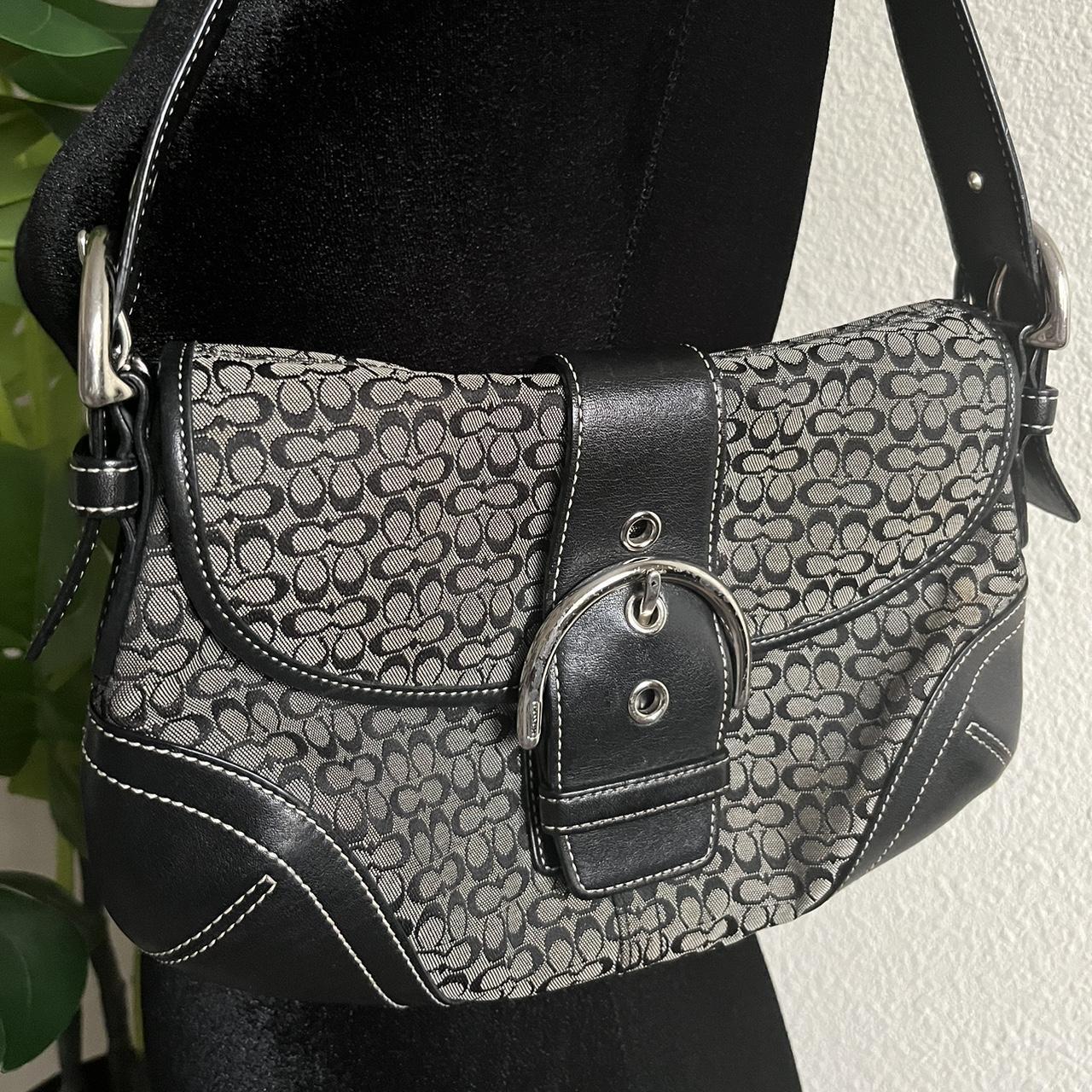 Vintage Coach Soho Signature Flap Bag 6818 Signature... - Depop