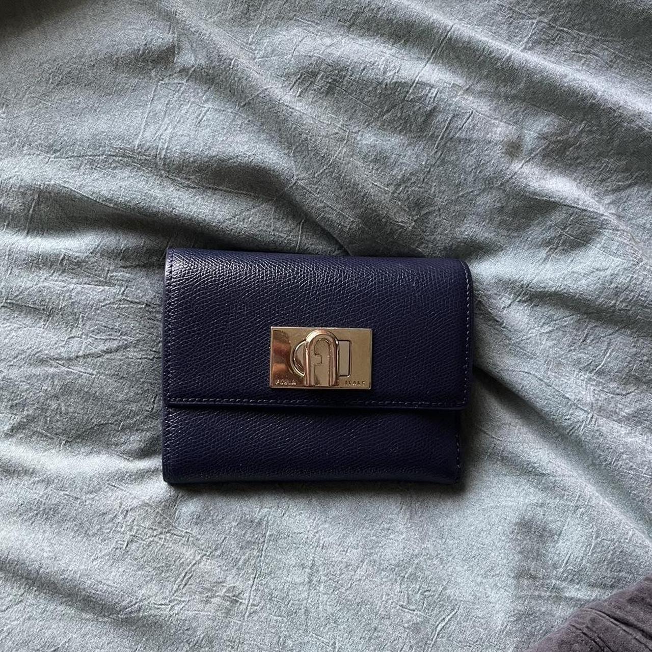 Blue Furla wallet #furla #leather - Depop